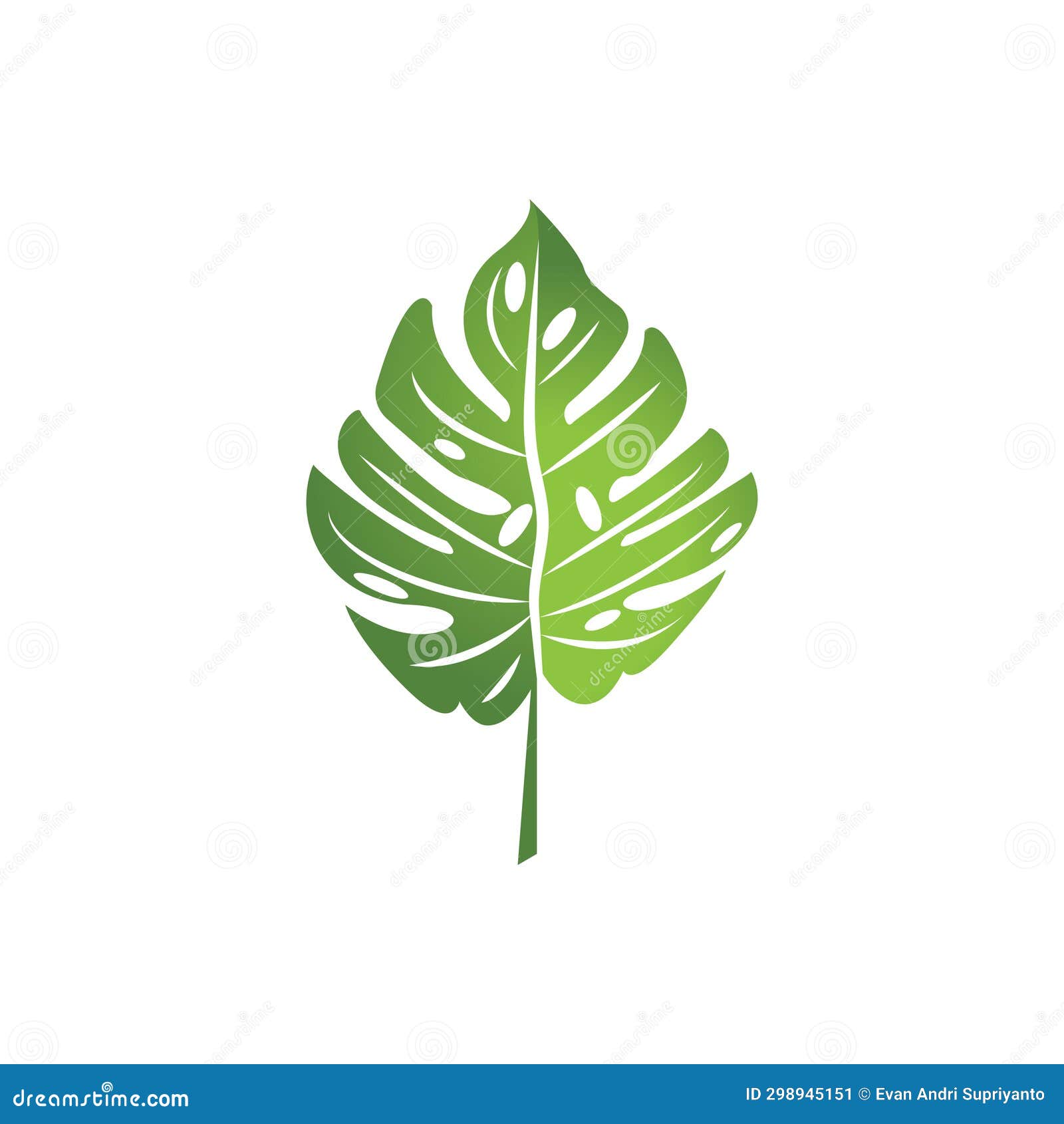 Monstera Logo Vector Template Symbol Design | CartoonDealer.com #299864928