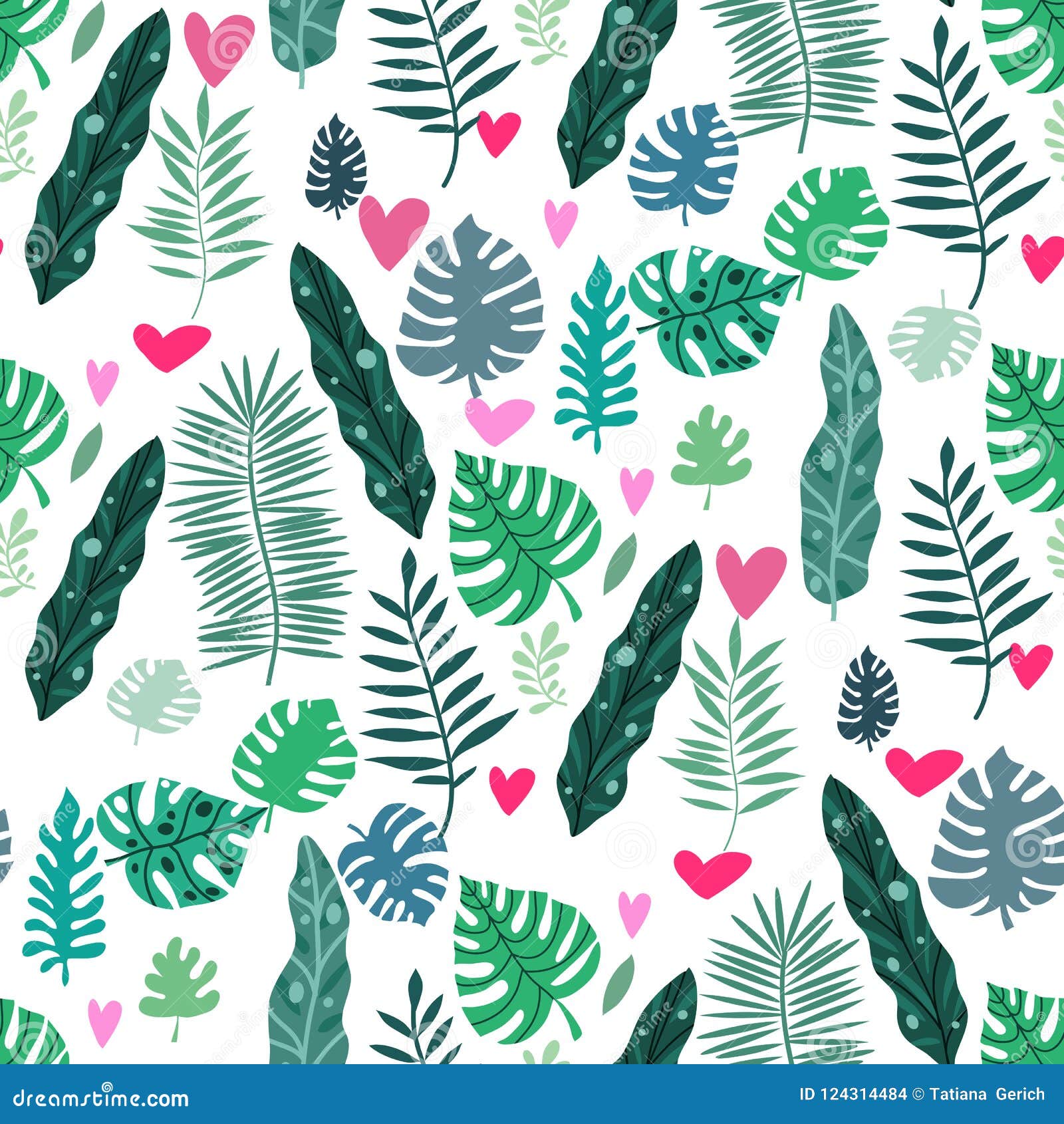 Monstera pattern17 stock vector. Illustration of monstera - 124314484