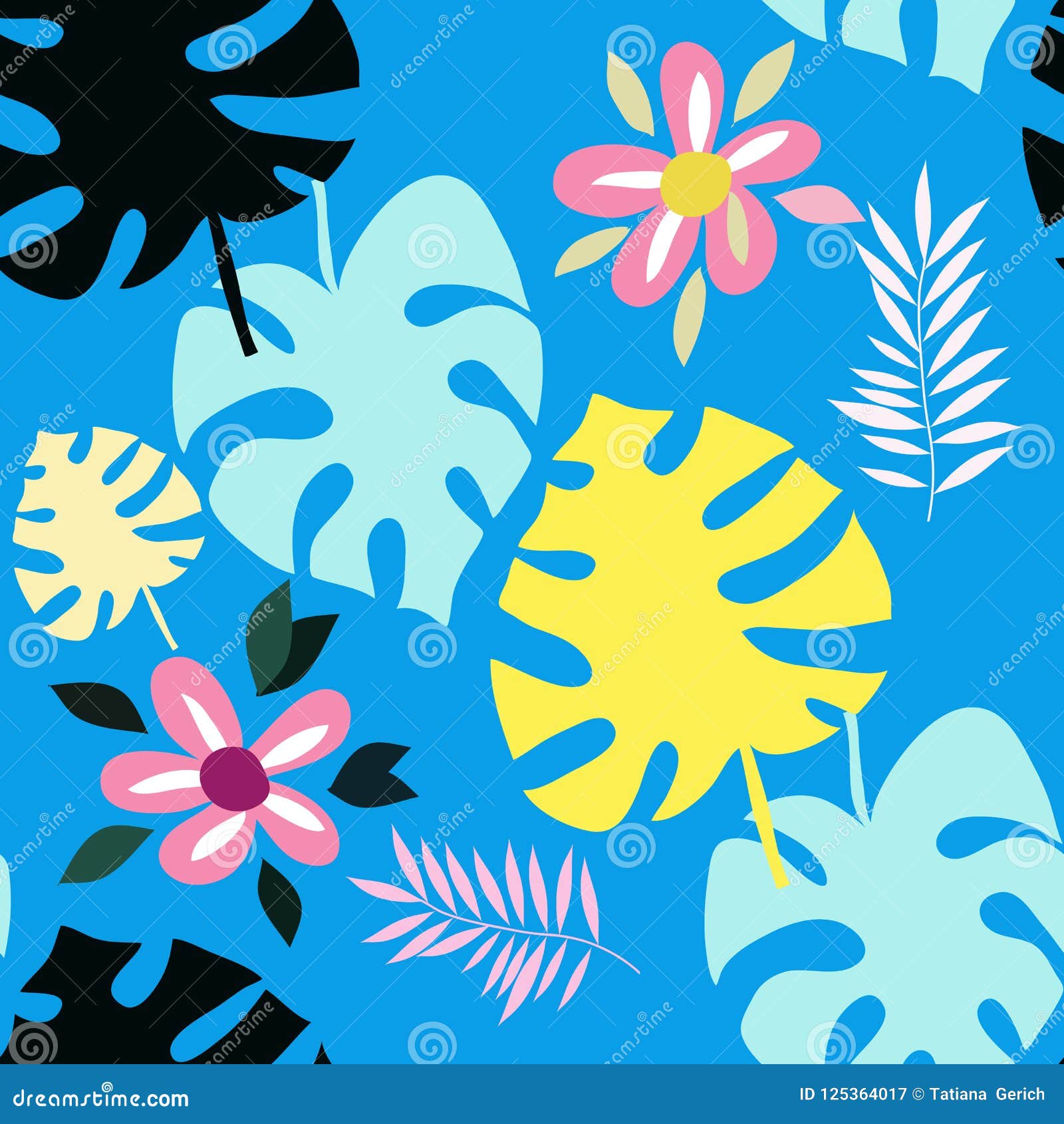 Monstera pattern6 stock vector. Illustration of liana - 125364017