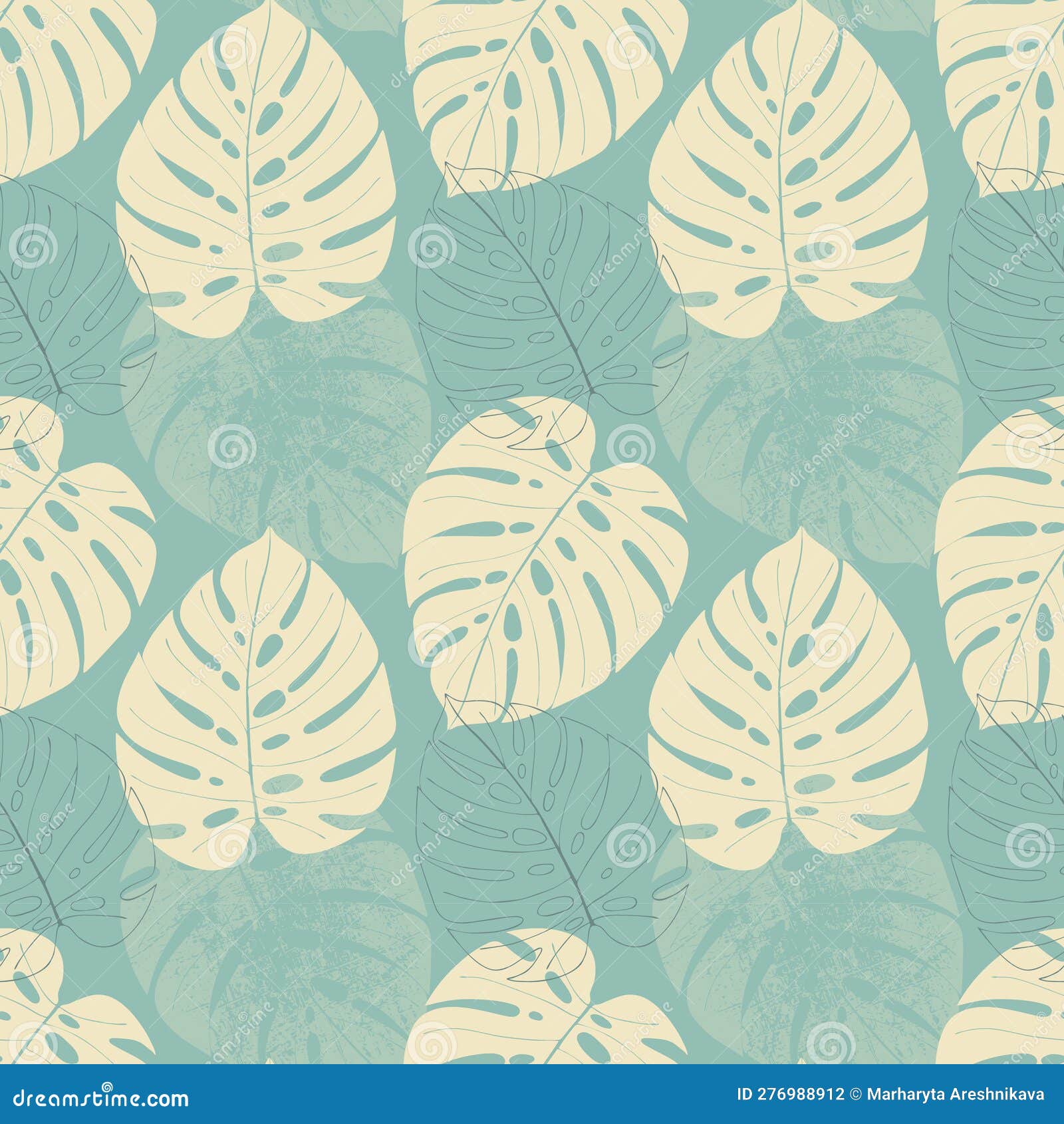 Monstera Pattern Stock Image | CartoonDealer.com #279853501
