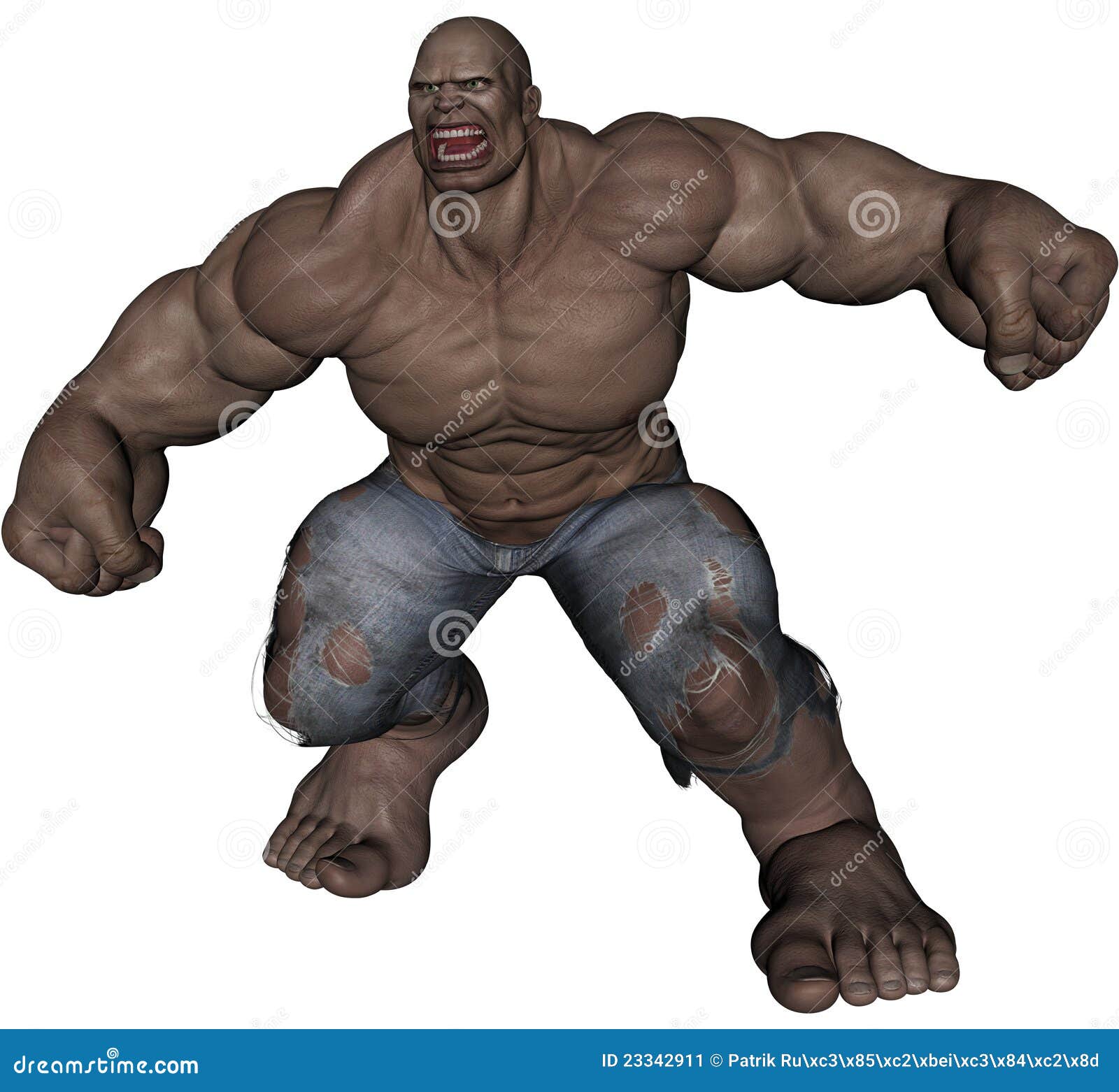 Monstermann stock abbildung. Illustration von verbindung - 23342911