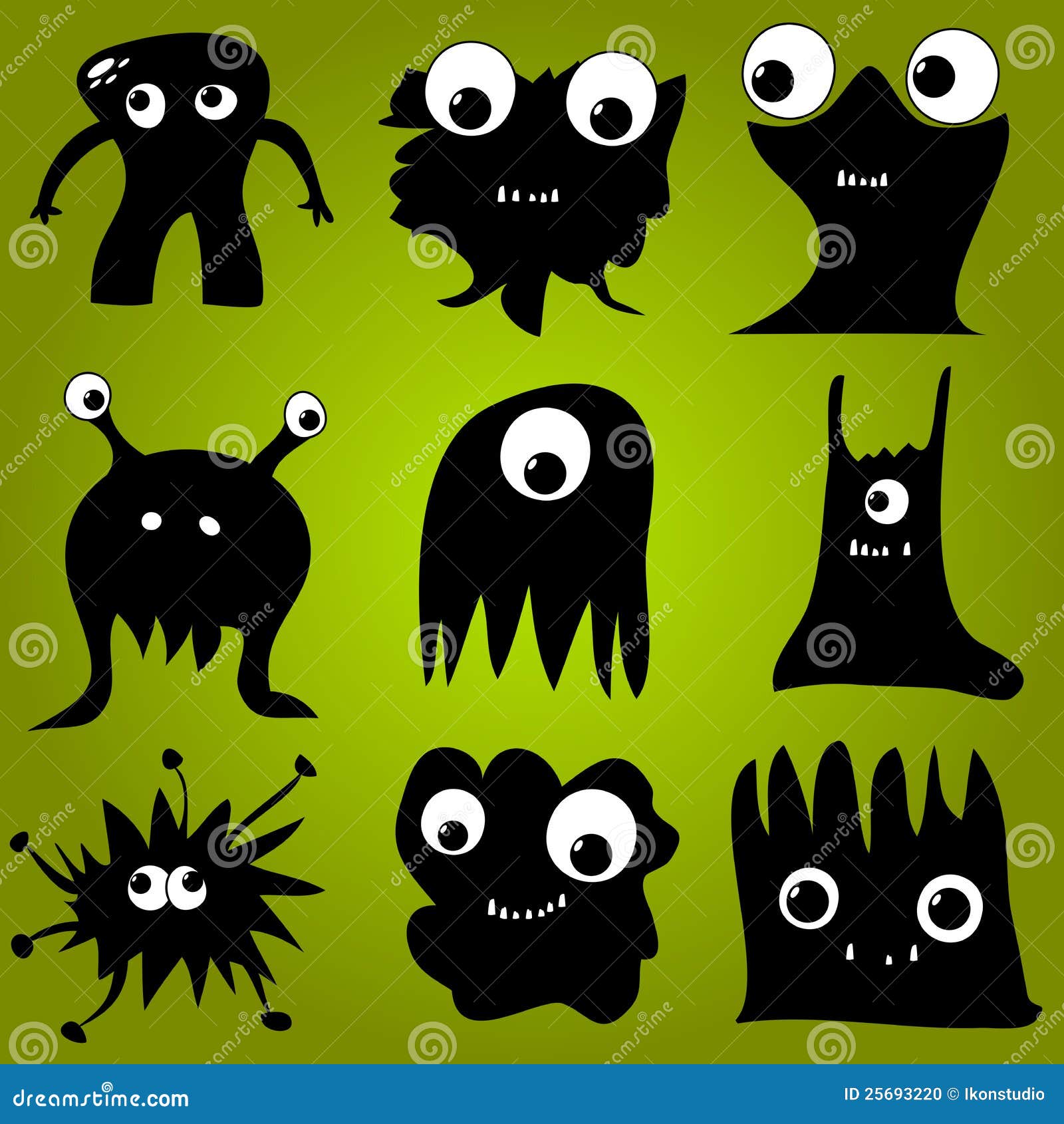 Monsters stock vector. Illustration of design, little - 25693220
