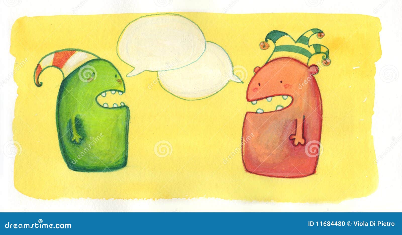 Monsters Talking Stock Illustrations – 216 Monsters Talking Stock ...