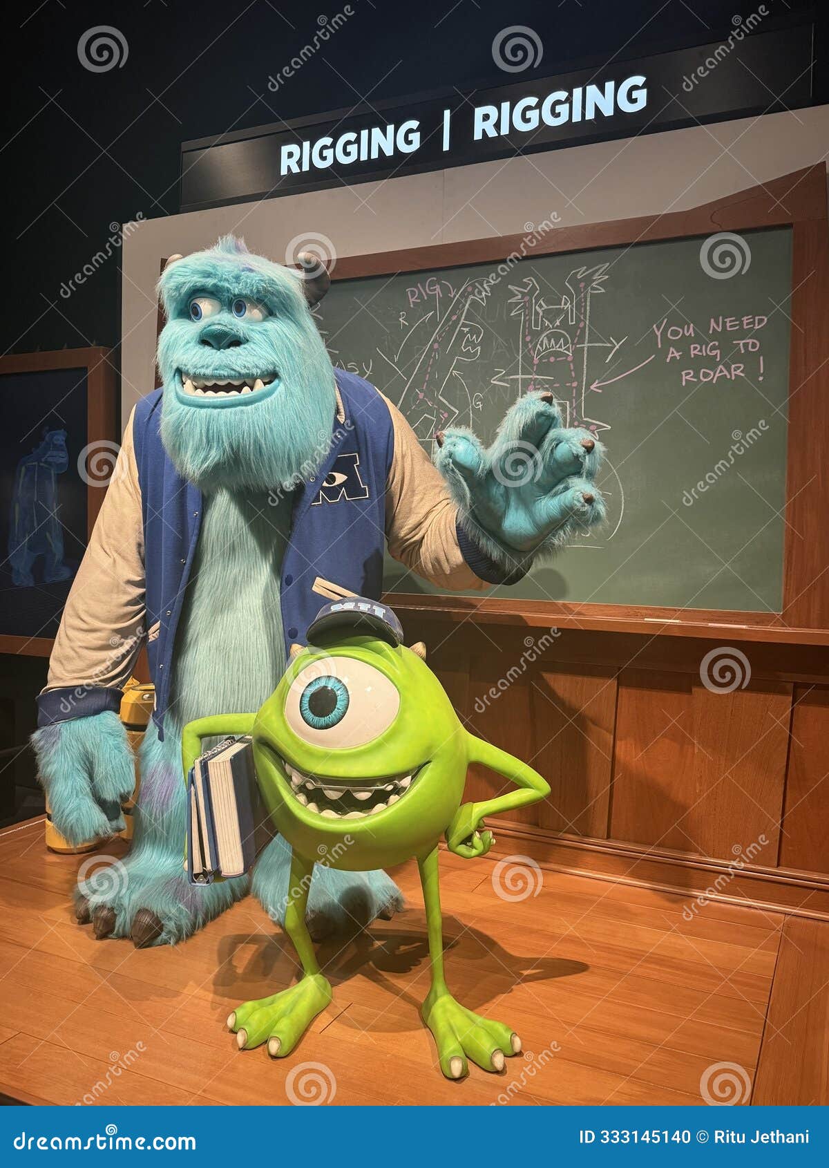 Monsters Inc Display at the Science Behind Pixar Exhibit at the ...
