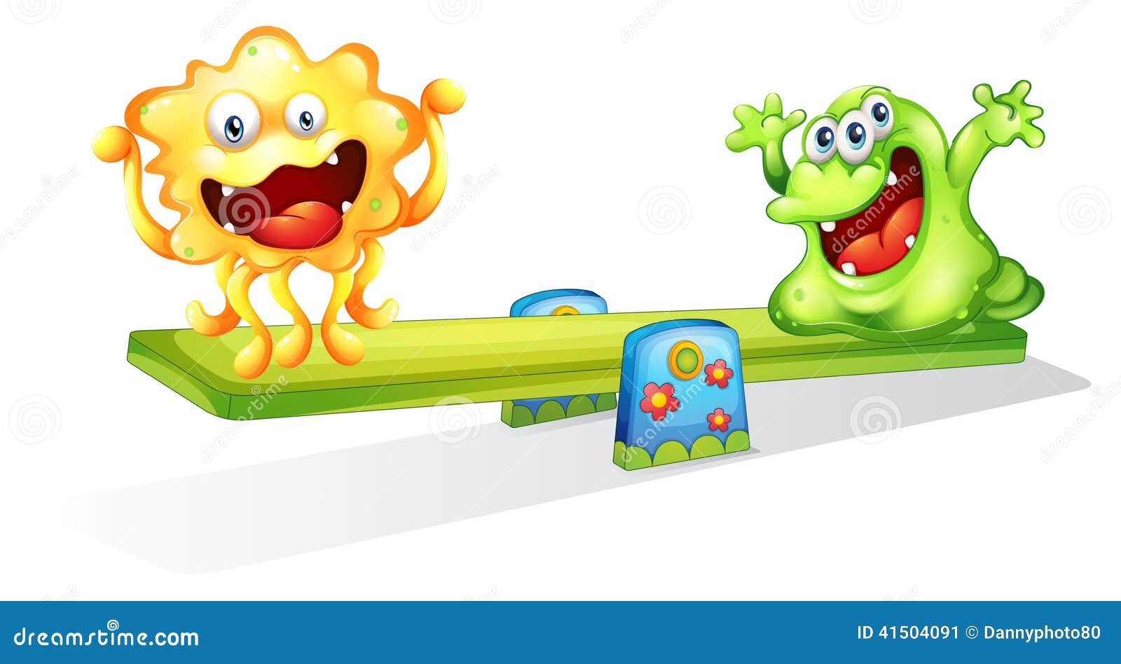 Monsters playing stock vector. Illustration of critter - 41504091