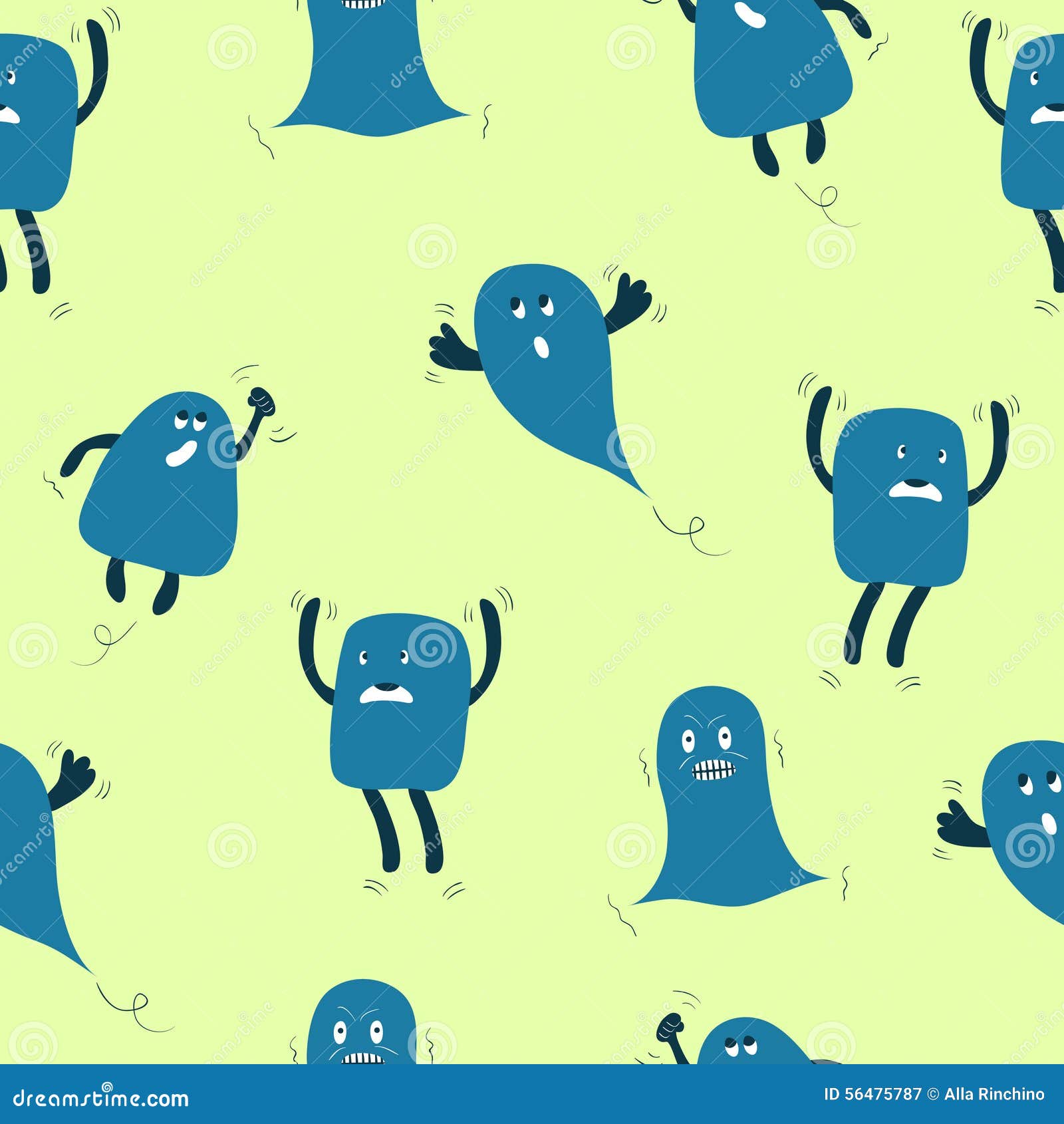Monsters Seamless stock vector. Illustration of computer - 56475787