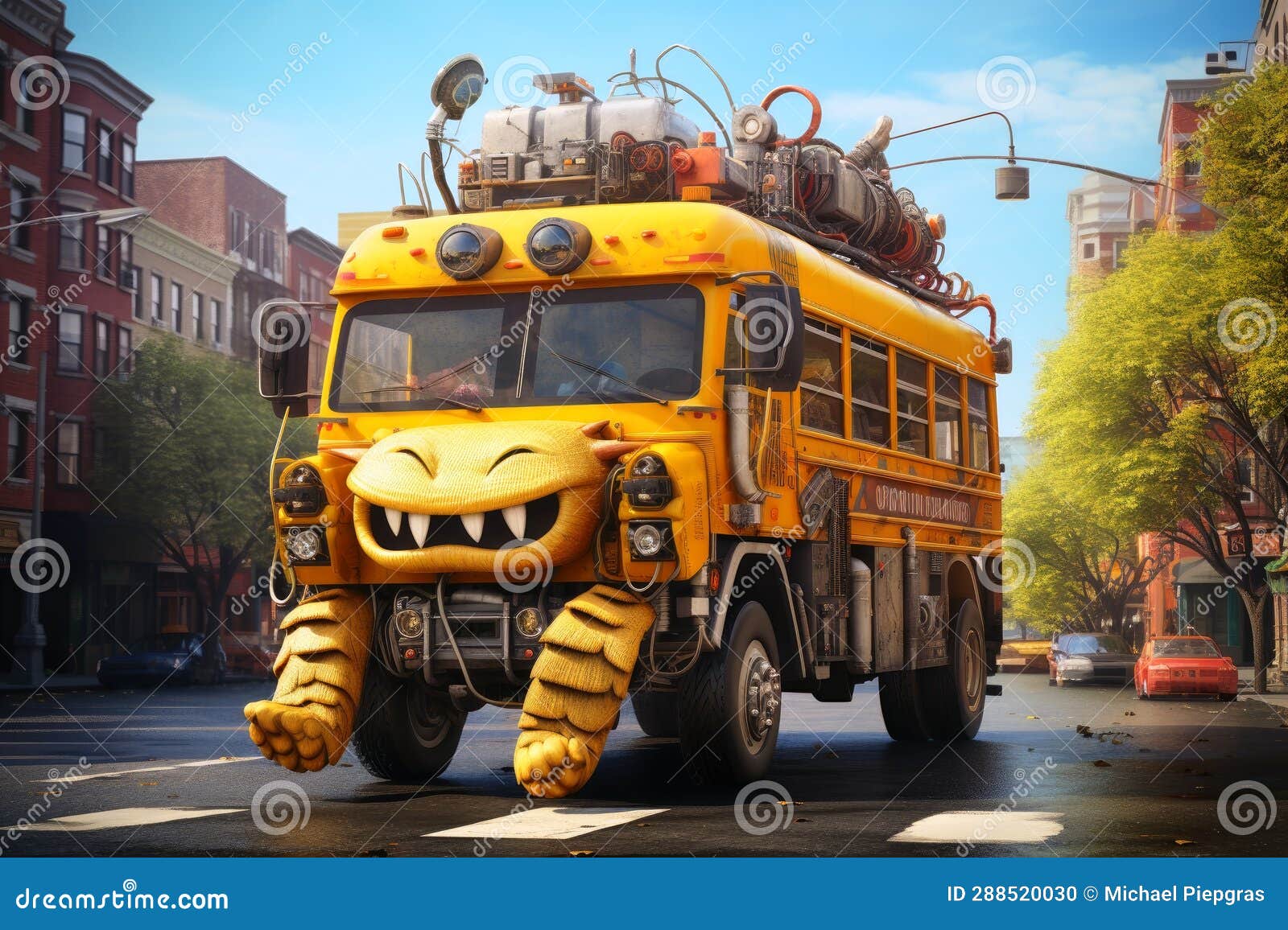 Car Bigfoot Monstertruck. Cartoon Vector | CartoonDealer.com #24782017