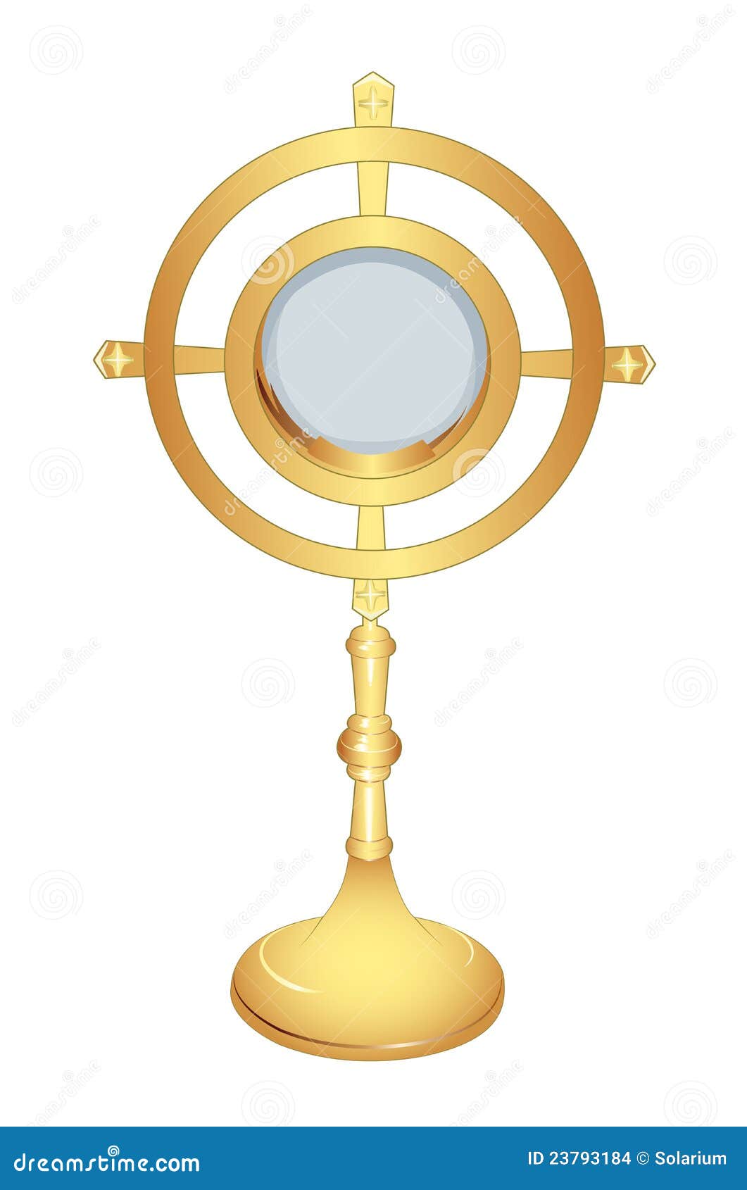 Monstrance Gold Ostensorium Used In Roman Catholic, Old Catholic And ...