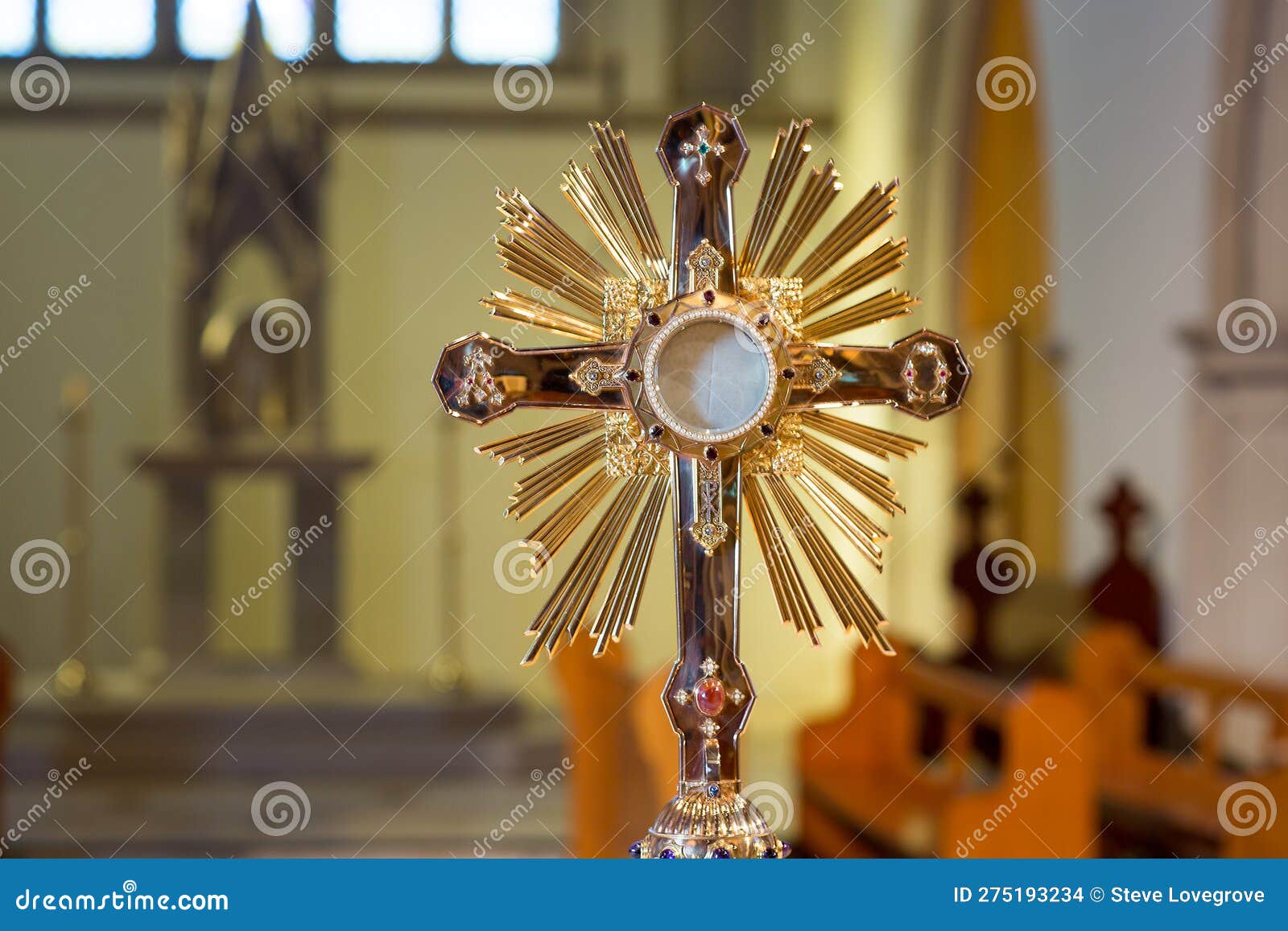 Monstrance, Also Called a Ostensorium in Which the Consecrated ...