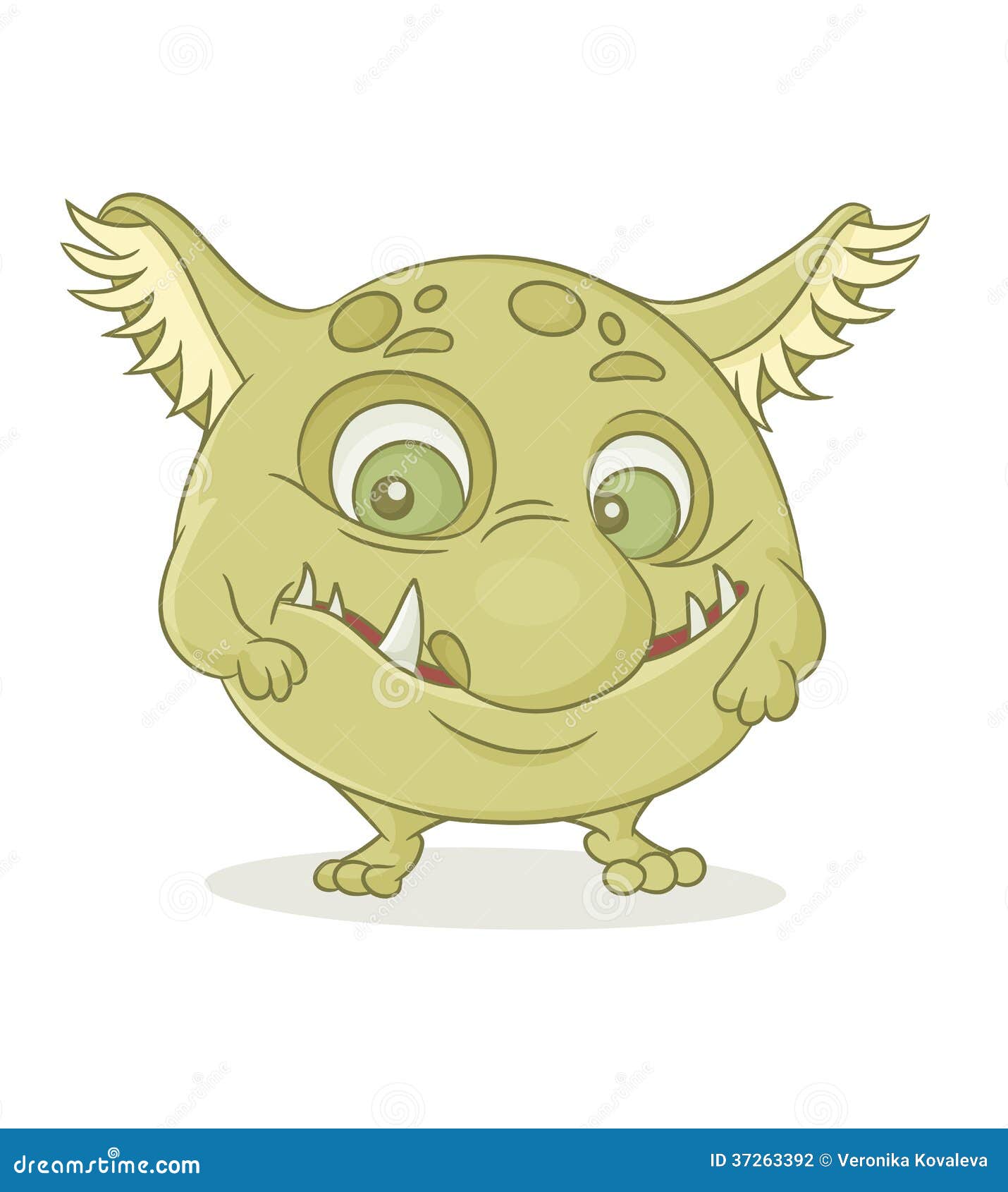 Monstre de caractère illustration de vecteur. Illustration du furieux ...