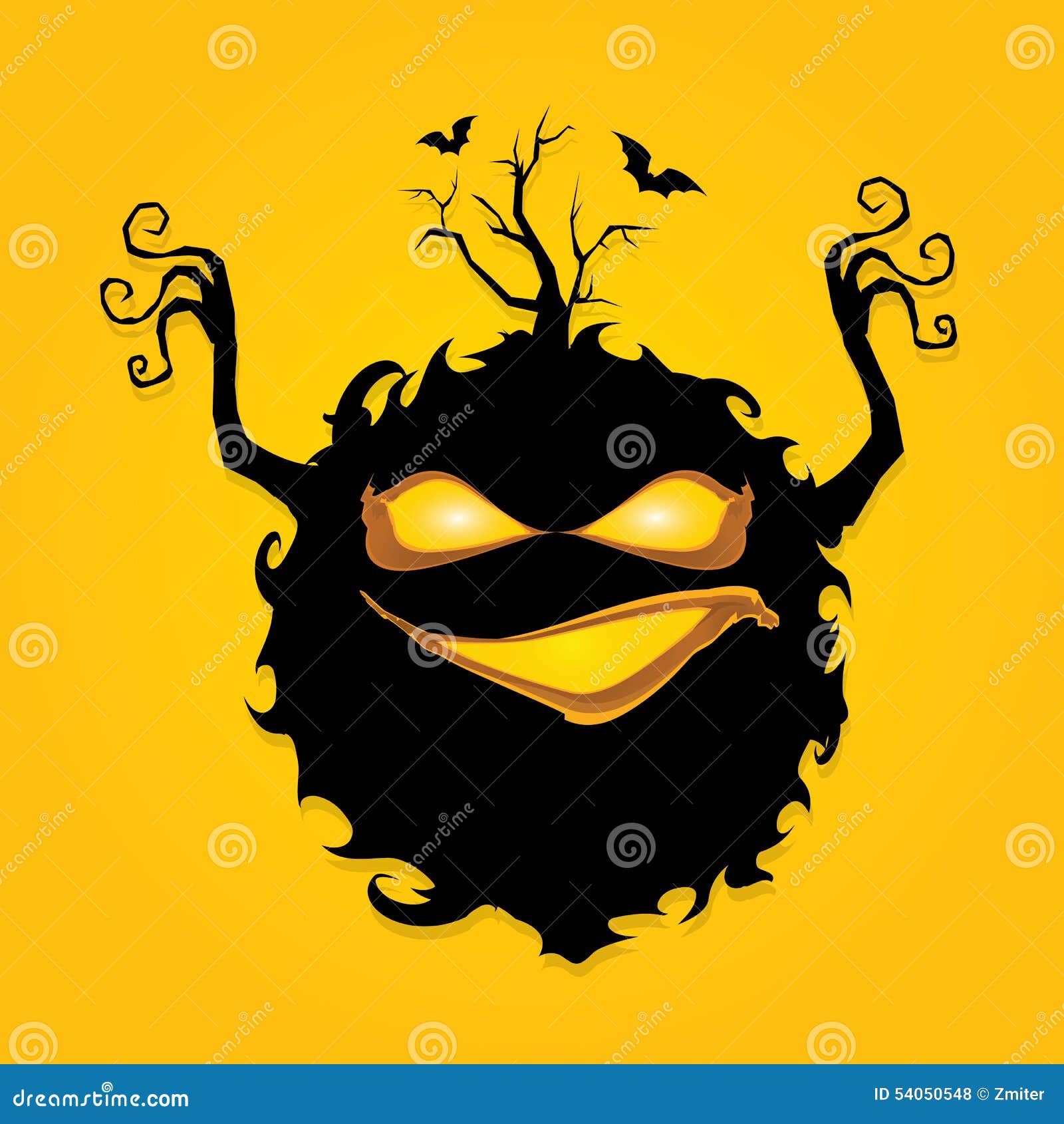 Monstre Effrayant Concept De Cauchemars Illustration de Vecteur ...