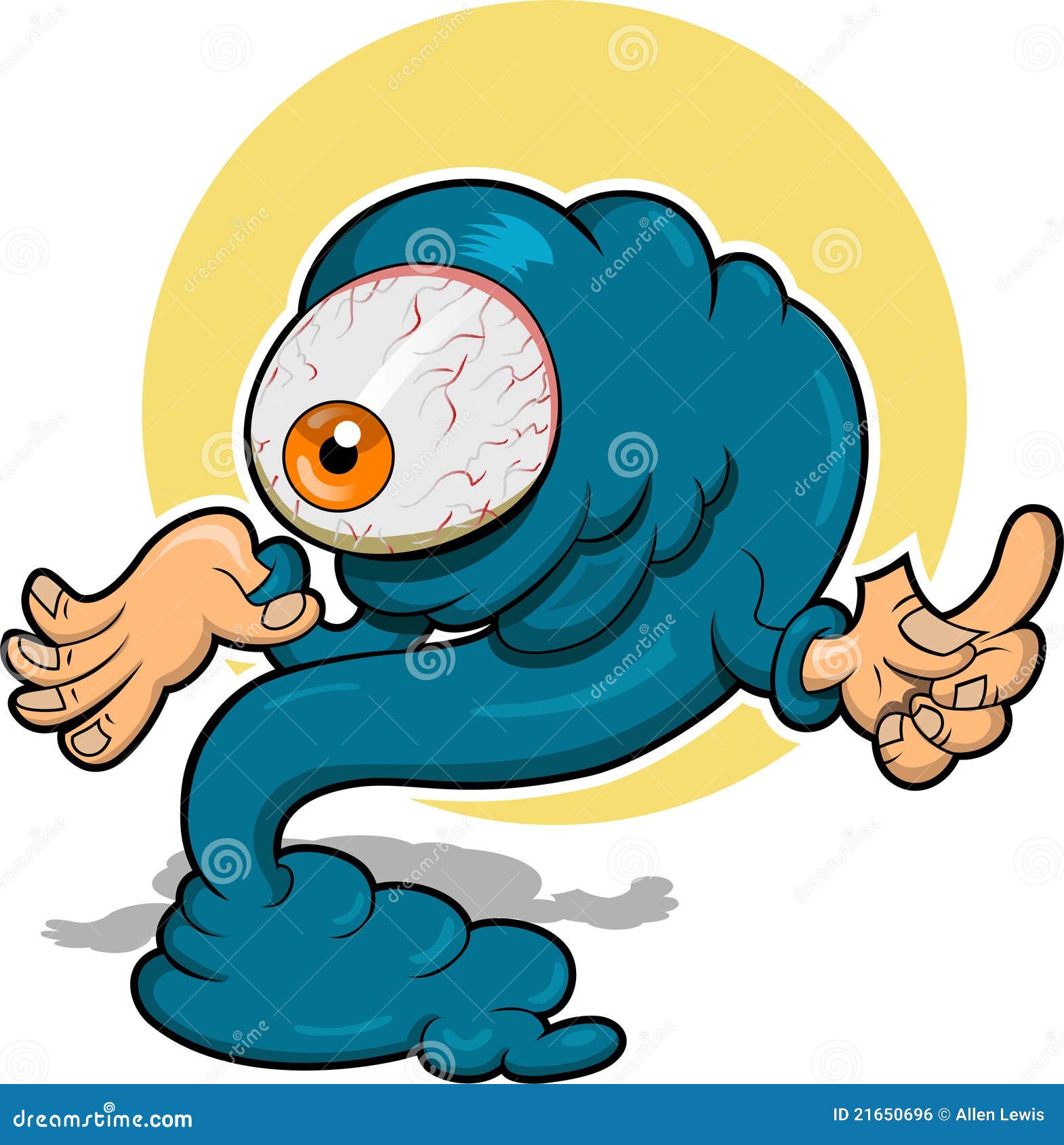 Monstre maladroit illustration de vecteur. Illustration of maladroit ...