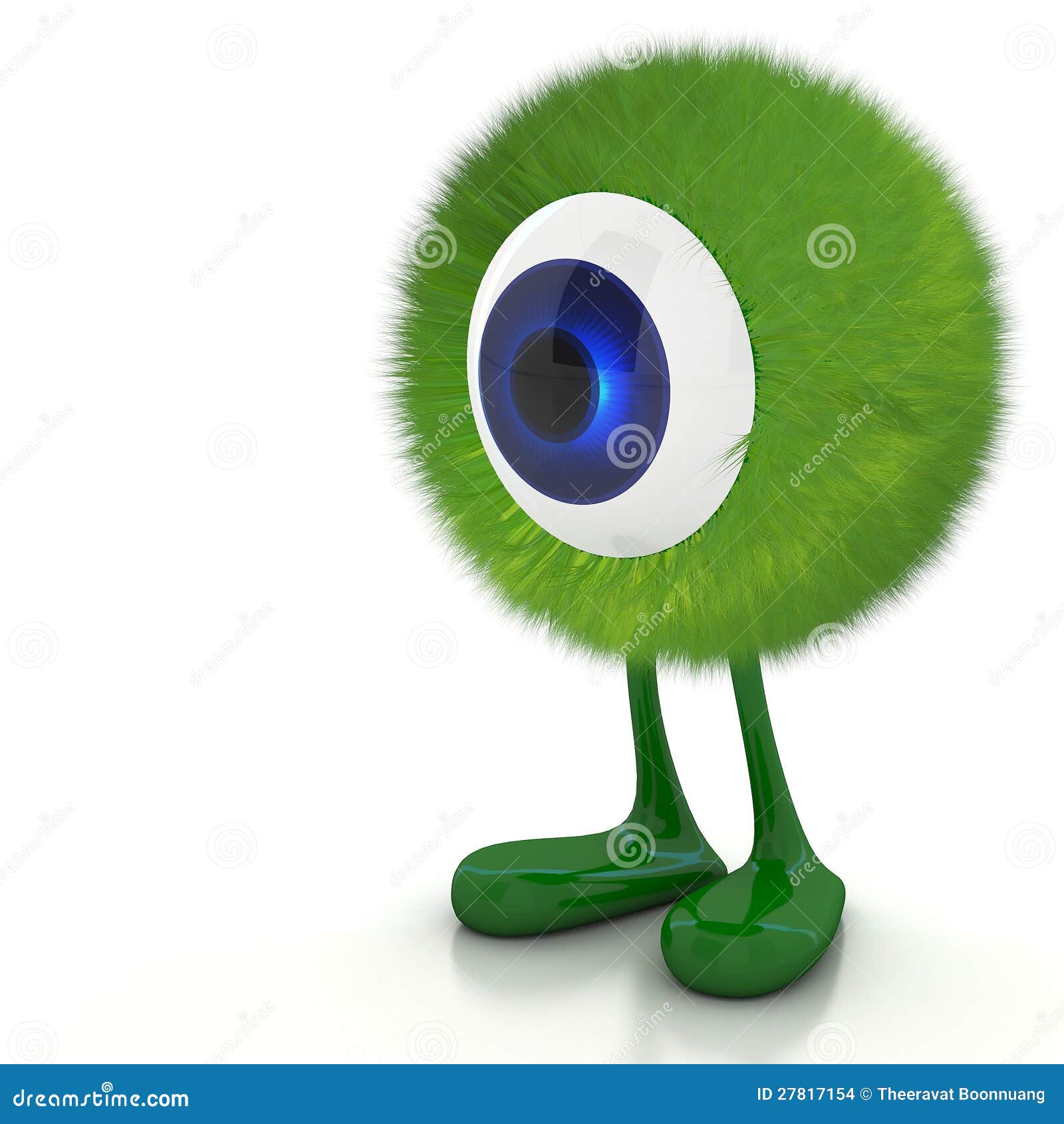 Monstre simple d'oeil illustration stock. Illustration du mignon - 27817154