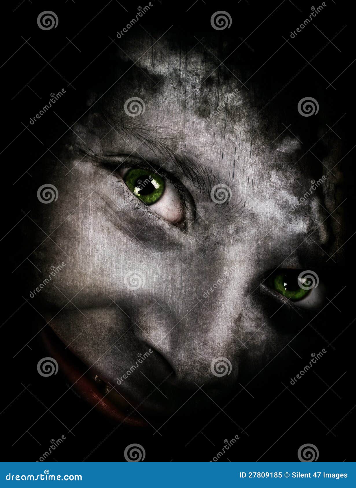 Monstro assustador imagem de stock. Imagem de escuro - 27809185