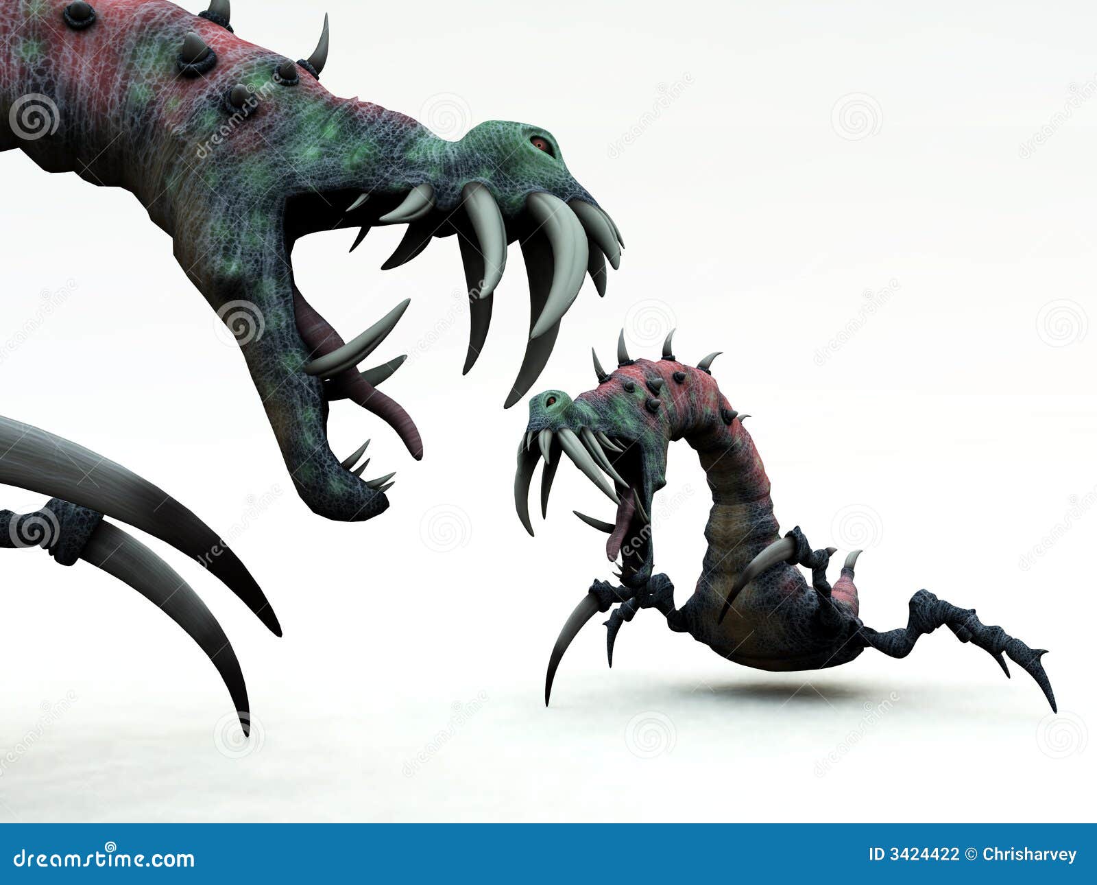 Monstro assustadores 1 ilustração stock. Ilustração de pontual - 3424422