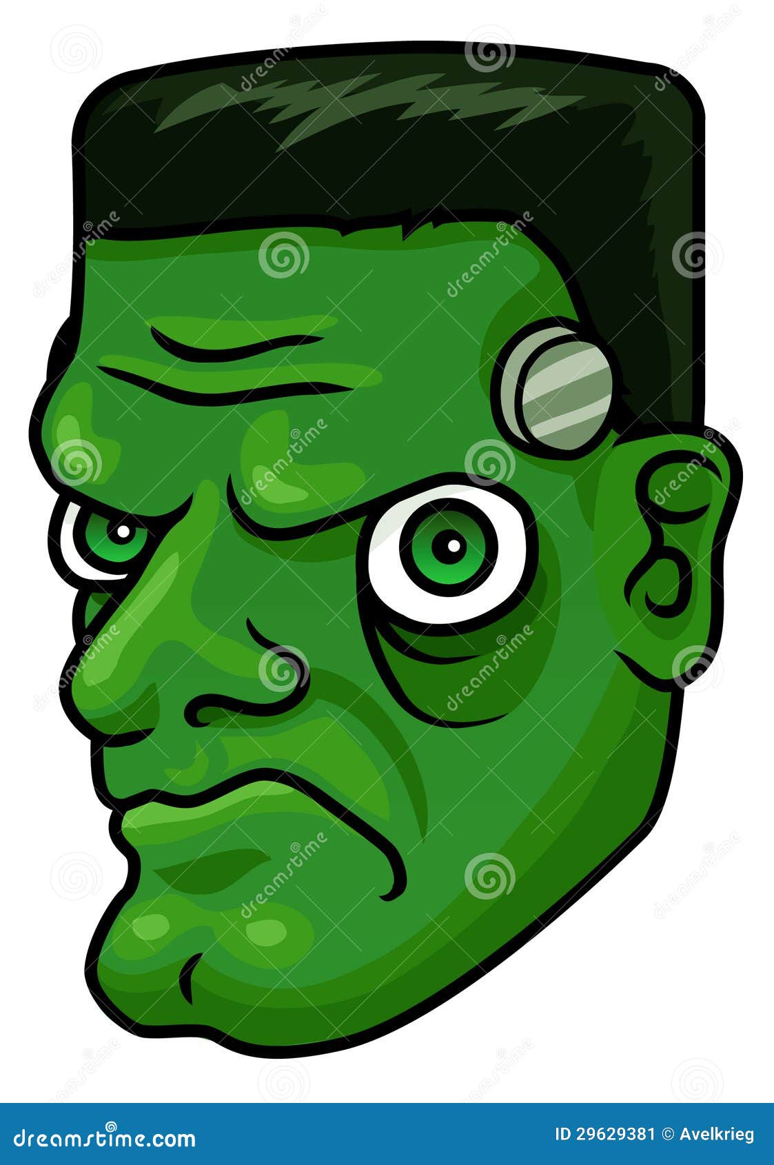 Monstro de Frankenstein ilustração do vetor. Ilustração de arrepiante ...