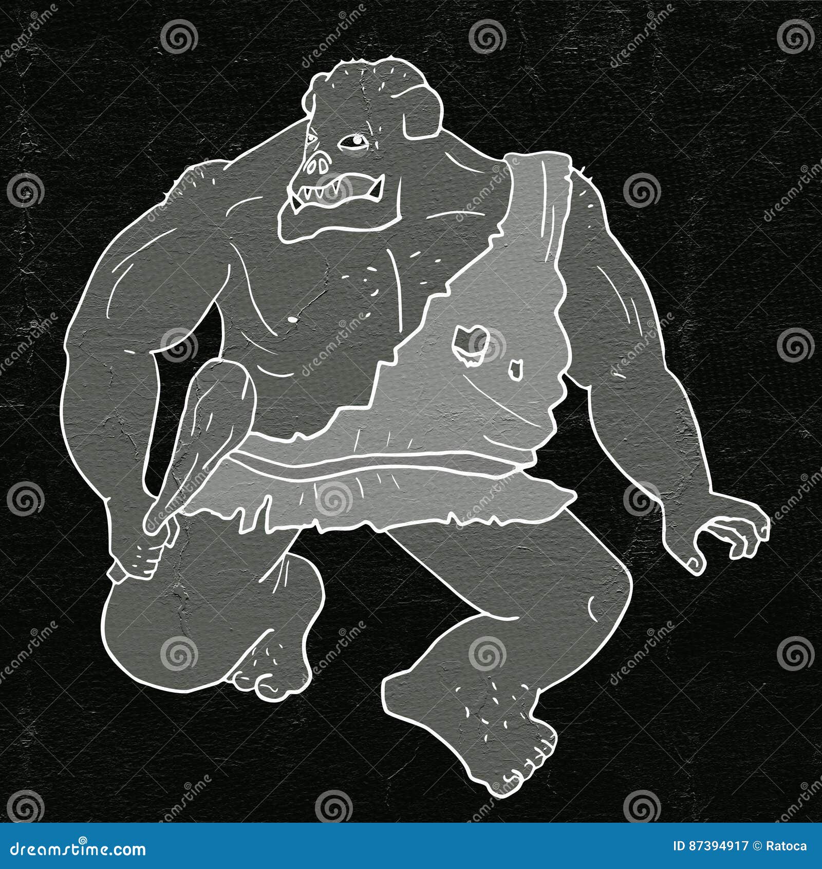 Monstro do mutante ilustração stock. Ilustração de cartoon - 87394917