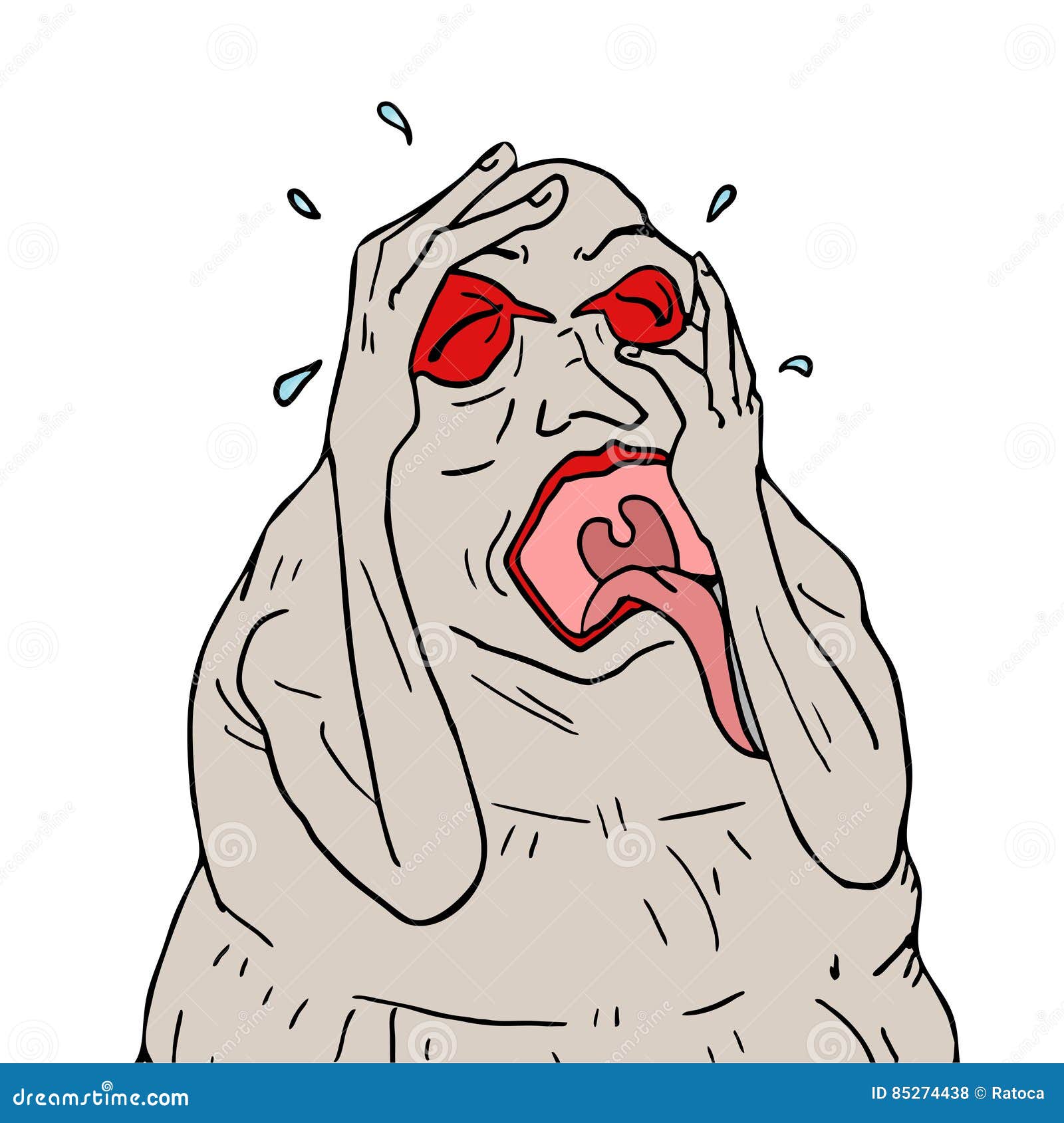 Monstro feio ilustração do vetor. Ilustração de animal - 85274438