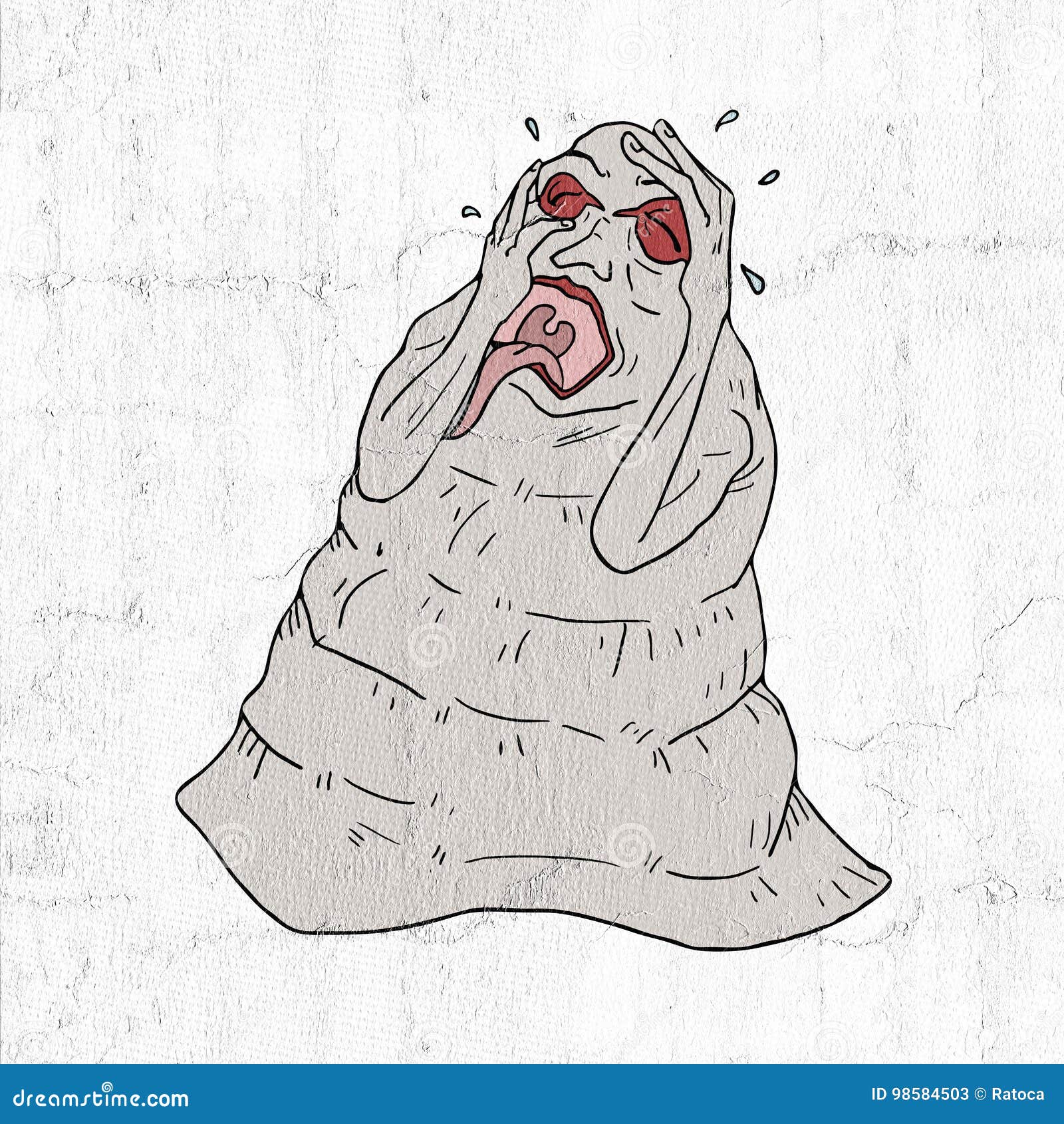 Monstro feio ilustração stock. Ilustração de criatura - 98584503