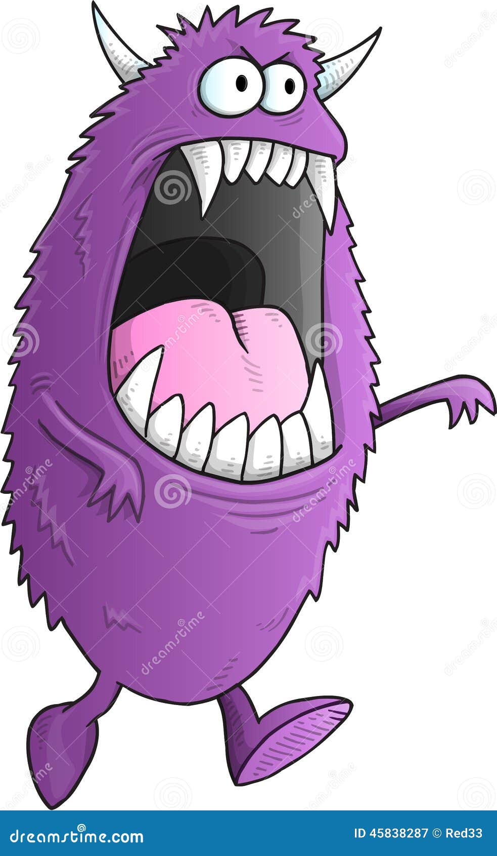 Monstro Roxo Grande De Dia Das Bruxas Ilustração do Vetor - Ilustração ...