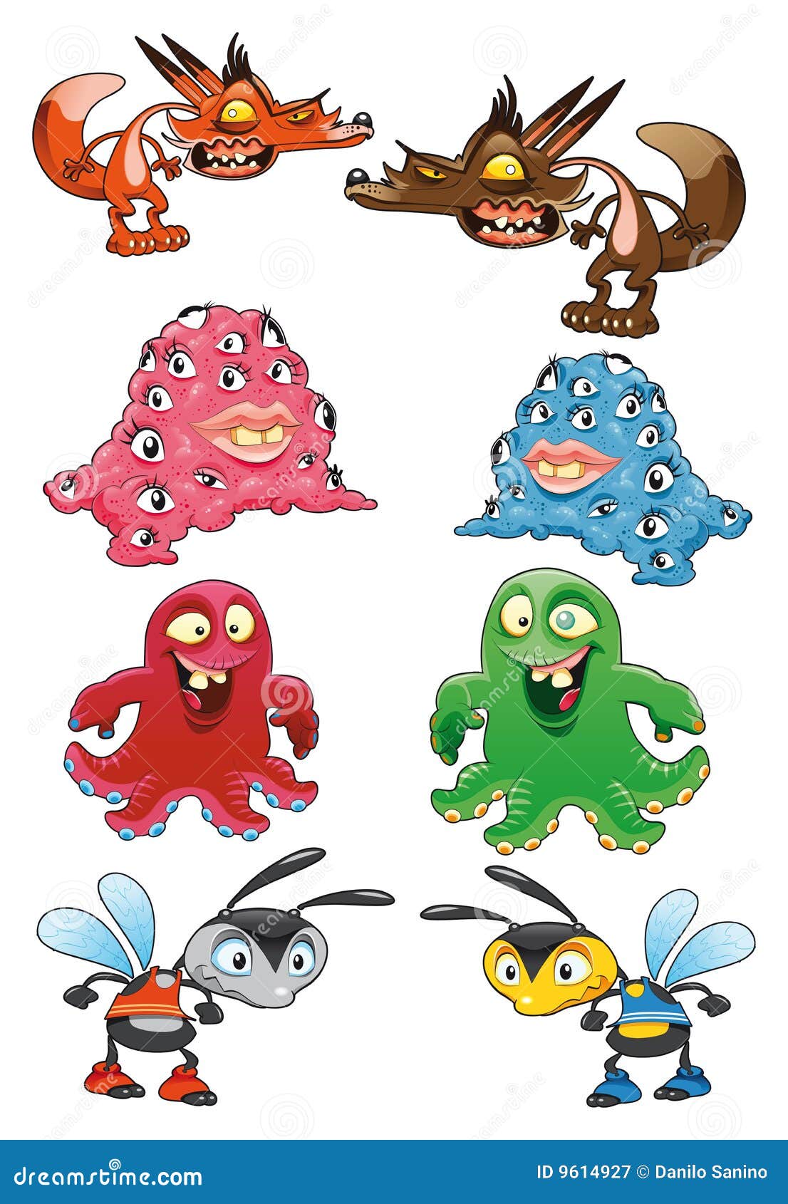 Monstruo del bebé ilustración del vector. Ilustración de divertido ...