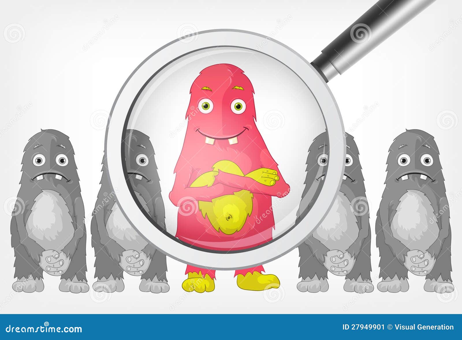 Monstruo Del Hallazgo. Vector EPS 10. Ilustración del Vector ...