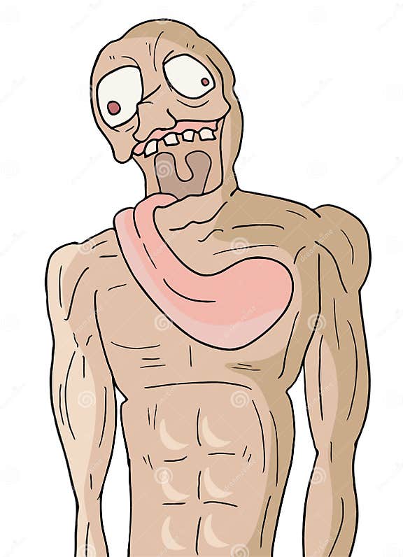 Monstruo feo ilustración del vector. Ilustración de historieta - 61319571