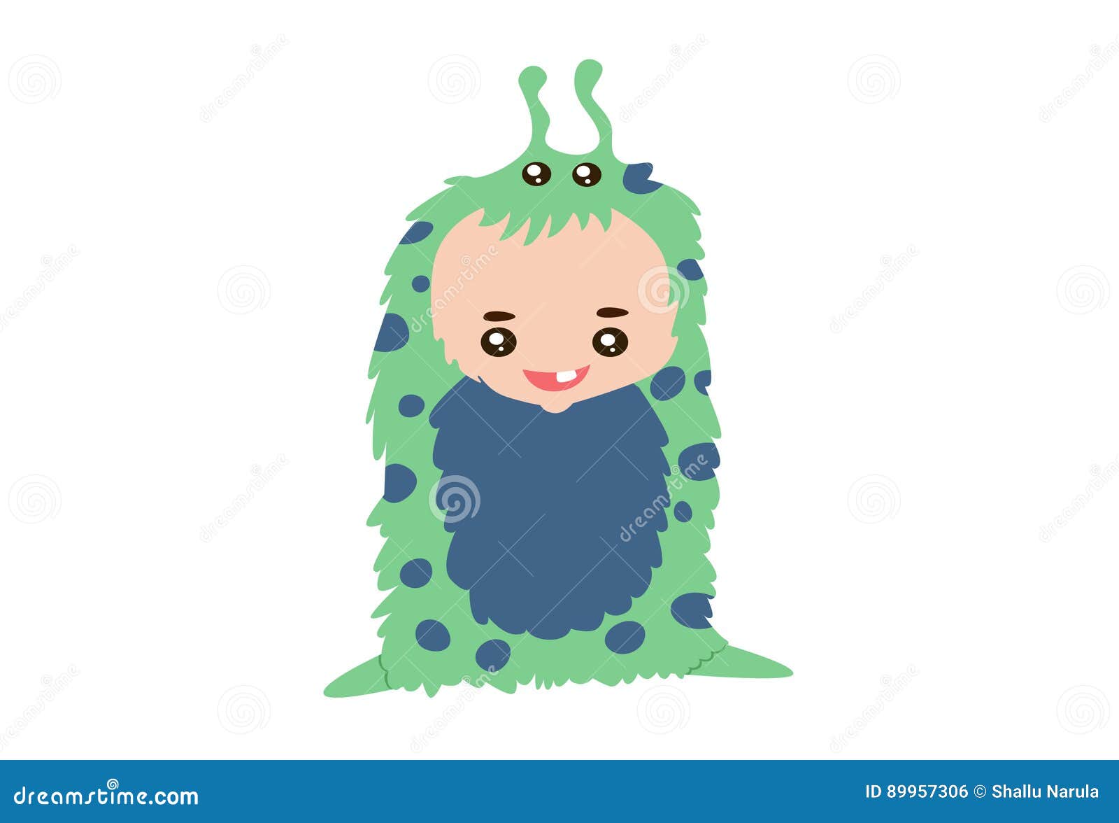 Monstruos lindos del bebé stock de ilustración. Ilustración de modelo ...