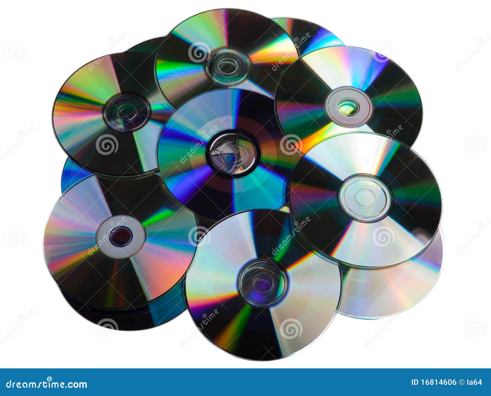 Montón CD del disco de DVD foto de archivo. Imagen de brillante - 16814606