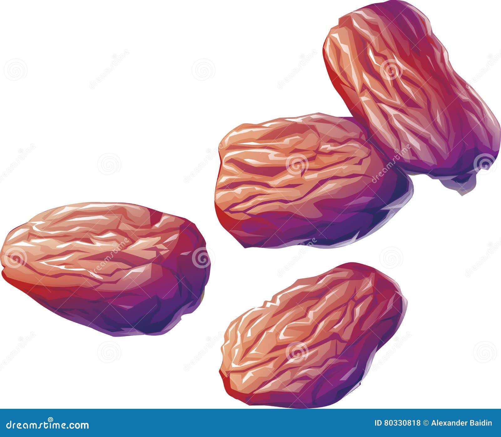 Montón Del Ejemplo De Pasas Stock de ilustración - Ilustración de fibra ...