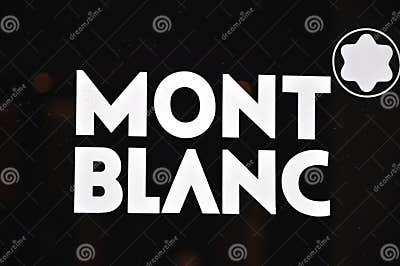 Mont Blanc brand logo editorial image. Illustration of corporate - 15144540