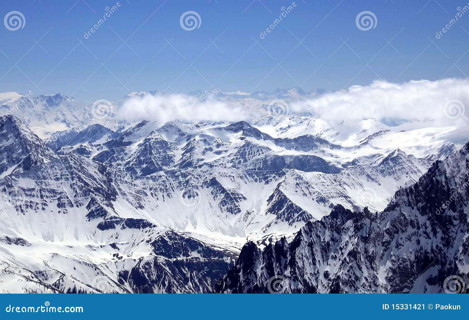 The Mont Blanc, the Highest Mountain of Europe Stock Image - Image of ...