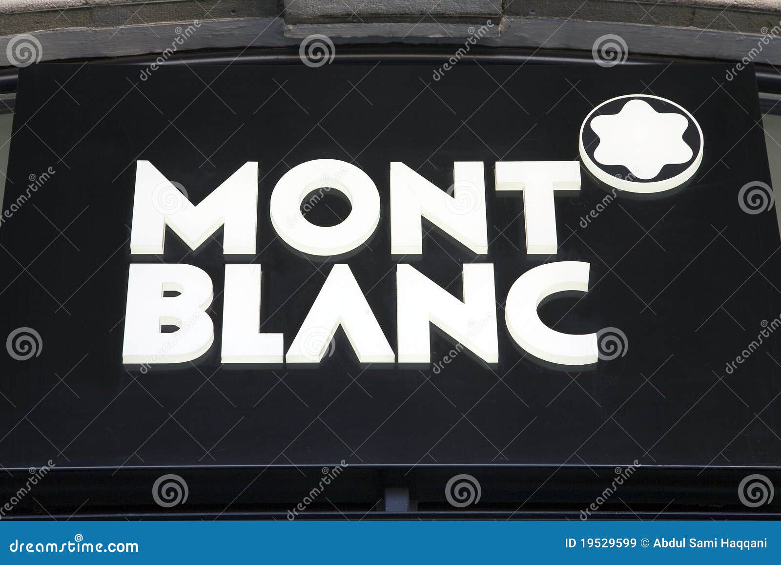 Mont Blanc logo editorial stock image. Image of blanc - 19529599