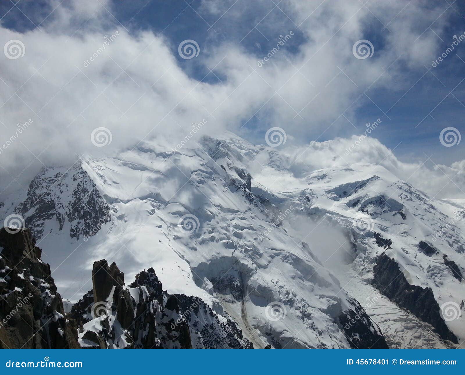 Mont Blanc stock image. Image of mont, view, blanc, mountain - 45678401