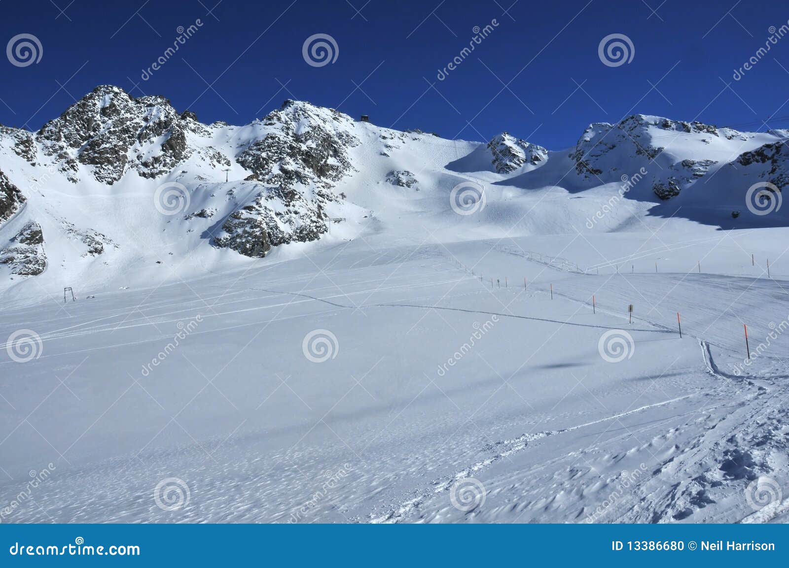 The Mont Fort stock photo. Image of switzerland, skiing - 13386680