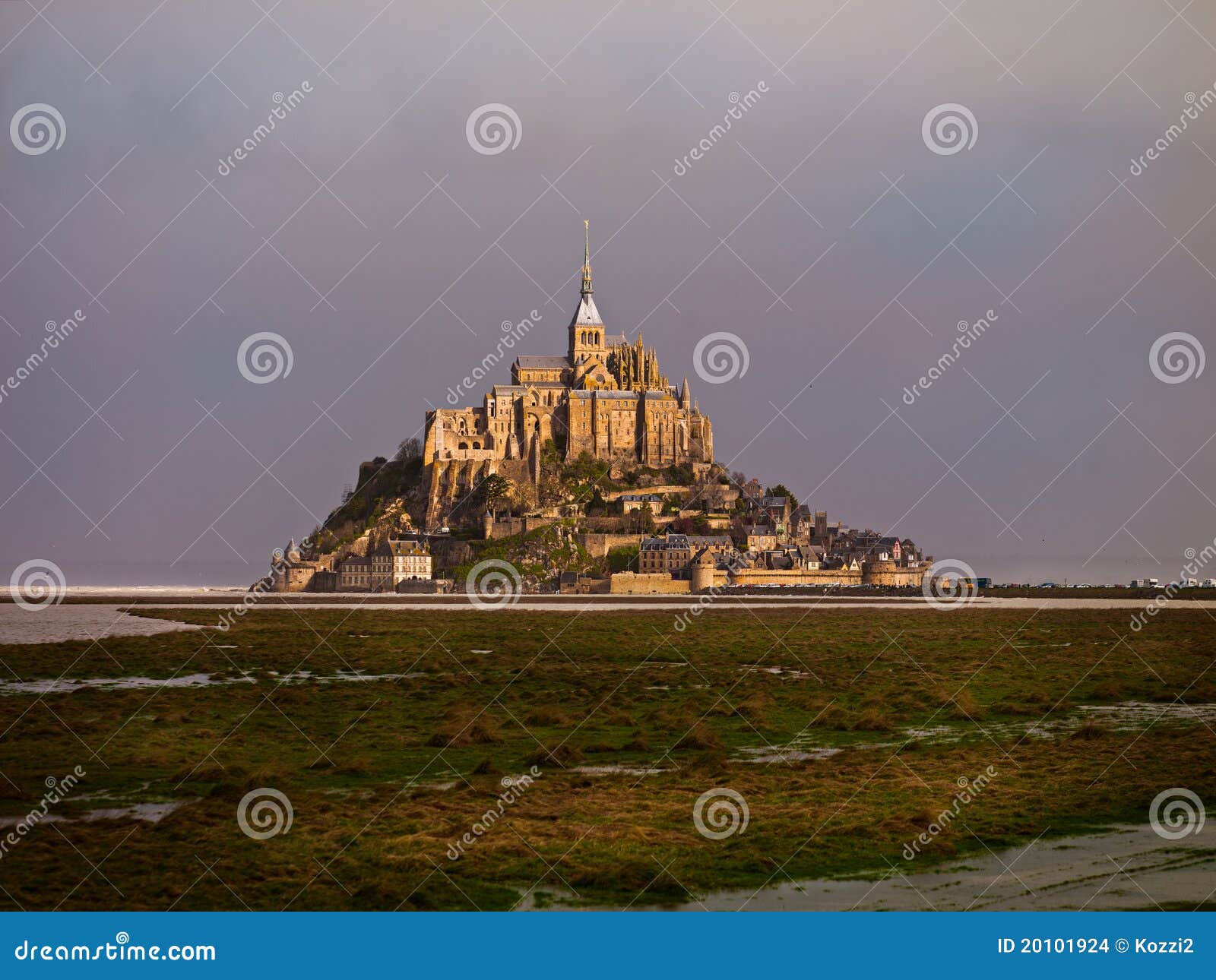 Mont Saint-Michel Castle stock photo. Image of religious - 20101924