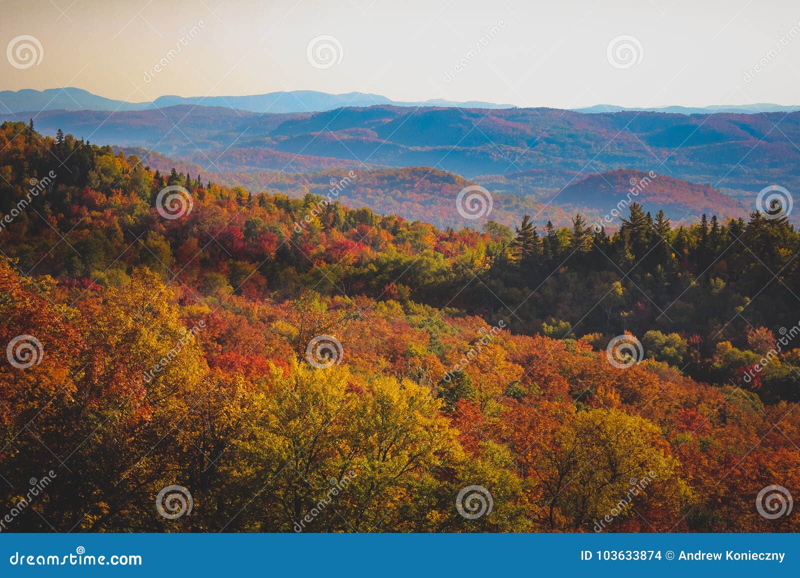 Mont Tremblant Fall Foliage Foto de archivo - Imagen de aventura, lago ...