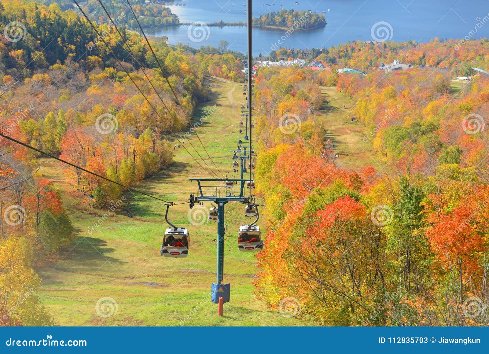 Mont Tremblant with Fall Foliage, Quebec, Canada Editorial Stock Photo ... Mont Tremblant with Fall Foliage, Quebec, Canada Editorial Stock Photo ...