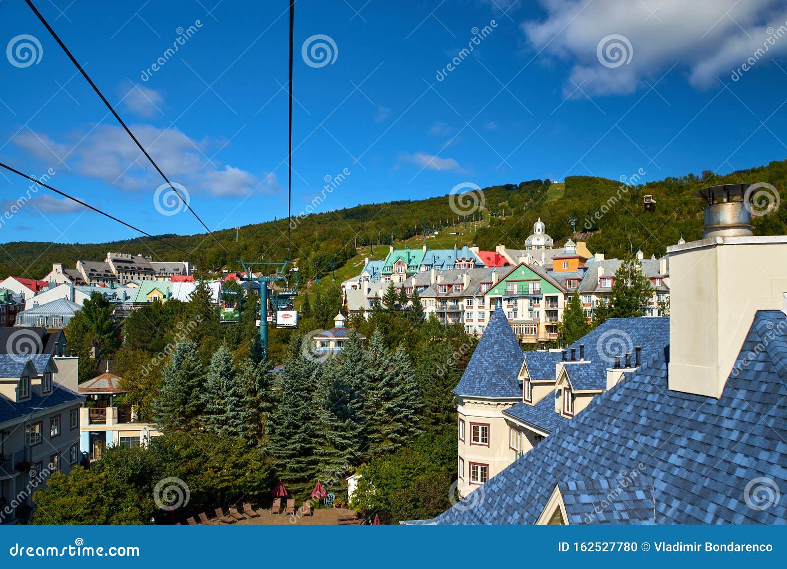 Mont Tremblant, Quebec, Canada - September 13, 2018: View of the Mont ...