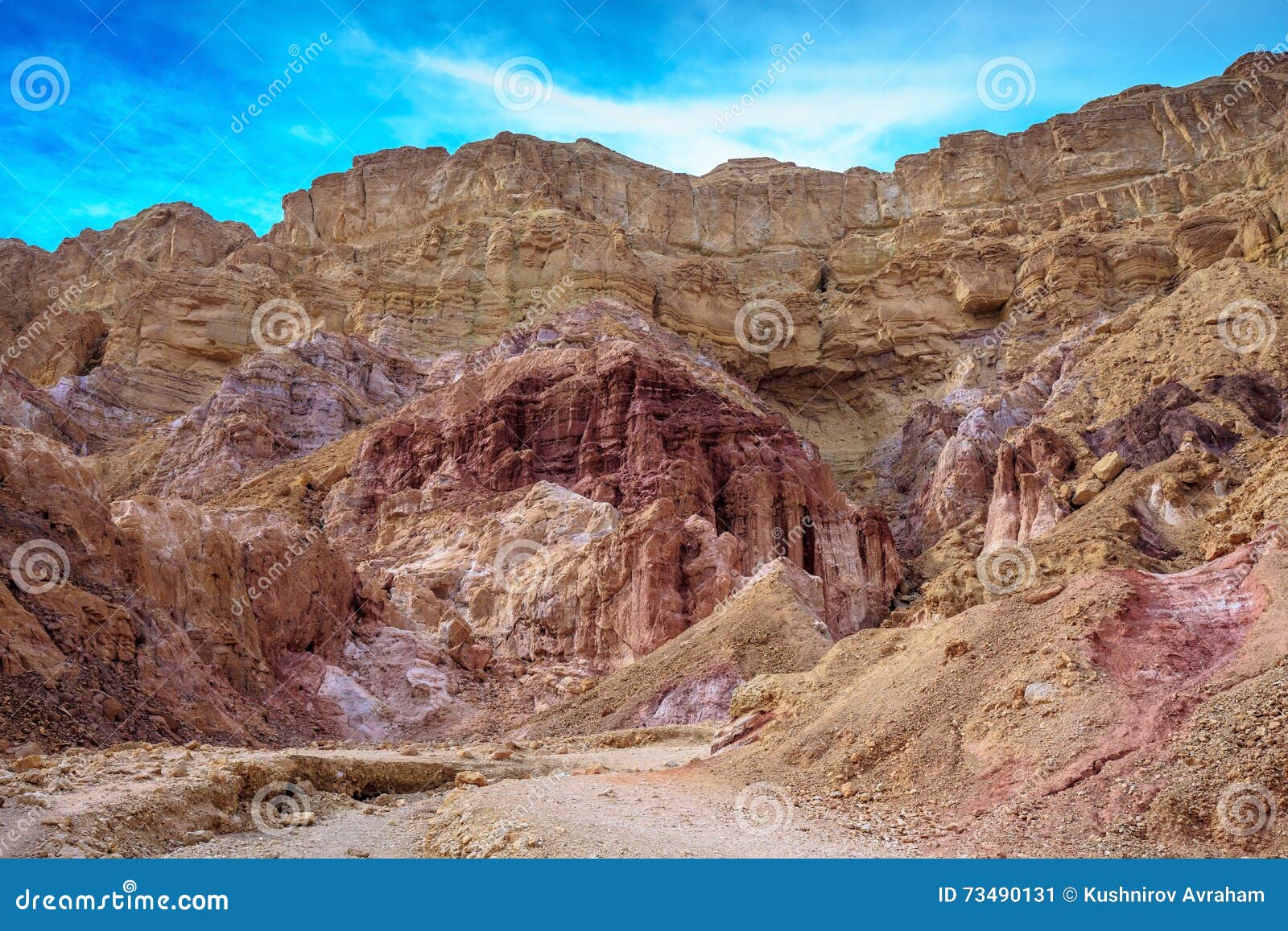 Montañas secas de Eilat imagen de archivo. Imagen de cielo - 73490131