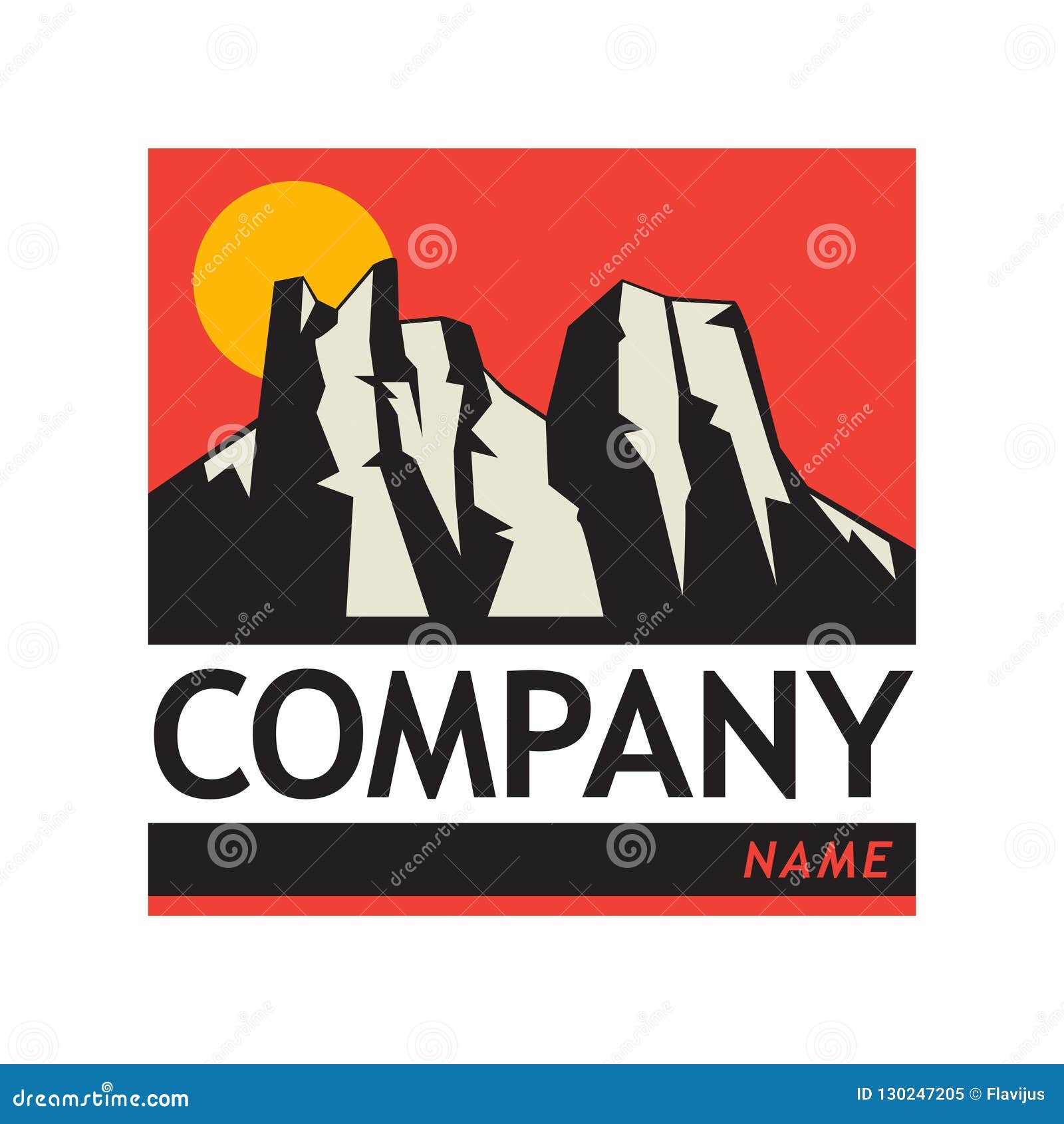 Monta?a Logo Template ilustración del vector. Ilustración de insignia ...