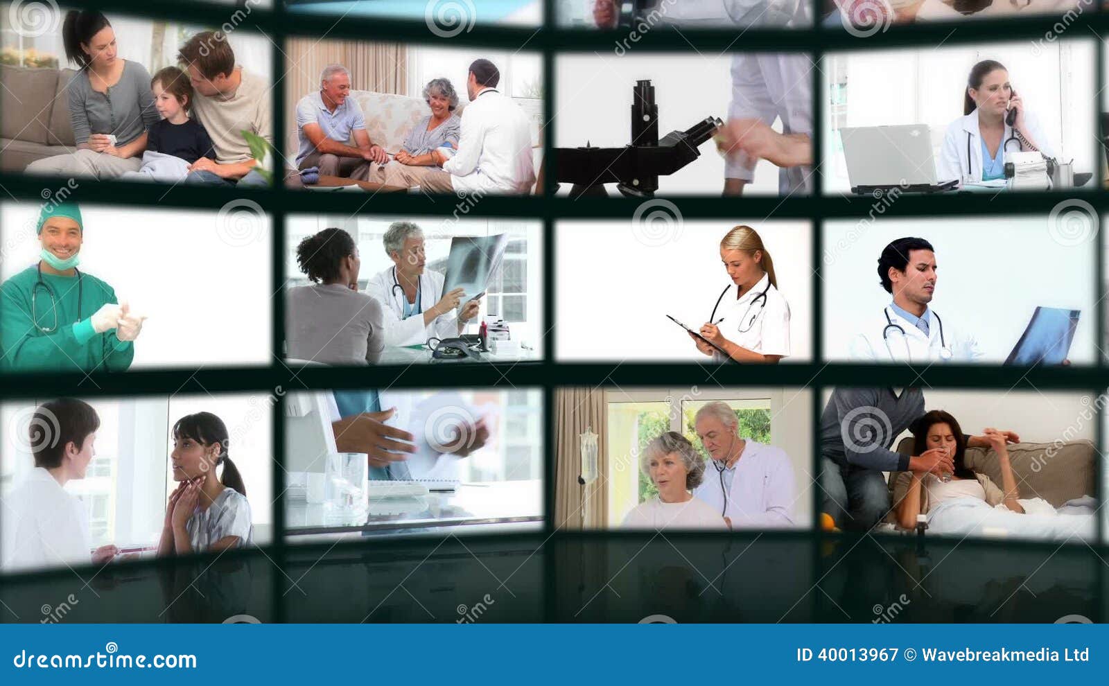 Montage of Different Medical Situations Stock Video - Video of male ...