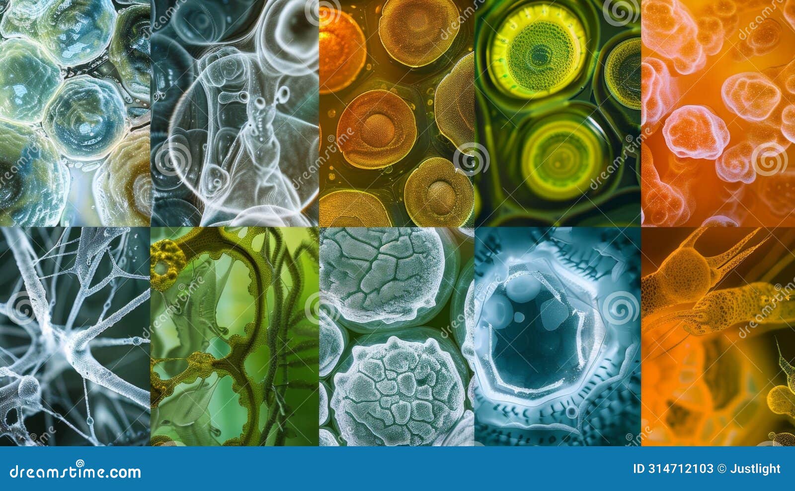 Microscopic Images Of Cells In Different Stages Of Cytokinesis ...