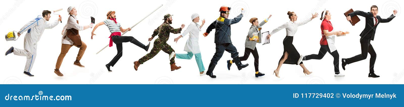 Montage about Different Professions Stock Photo - Image of chef, doctor ...