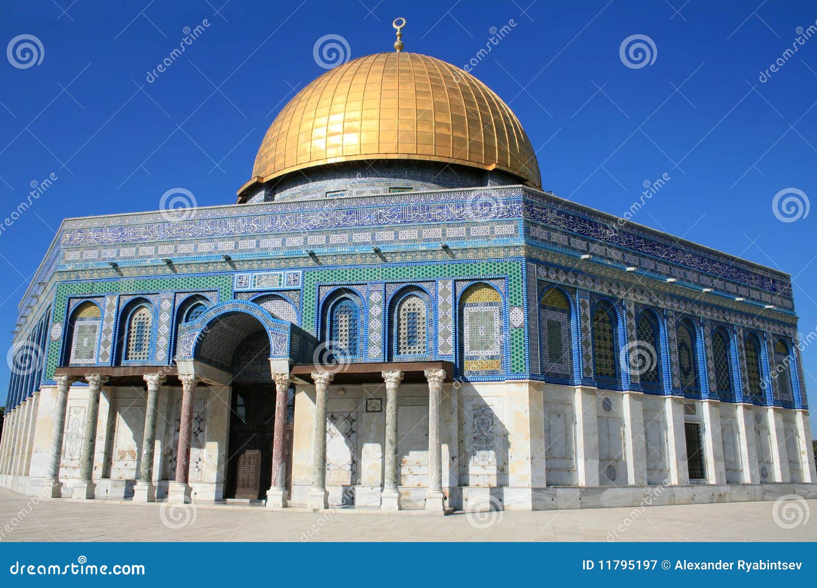 Montagem Do Templo Em Jerusalem, Abóbada Da Rocha Imagem de Stock ...