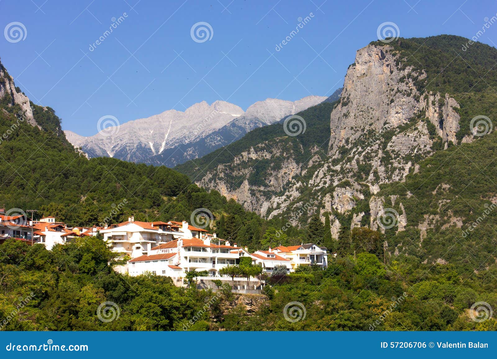 Montagem Olympus - O Pico O Mais Elevado Em Greece Foto de Stock ...