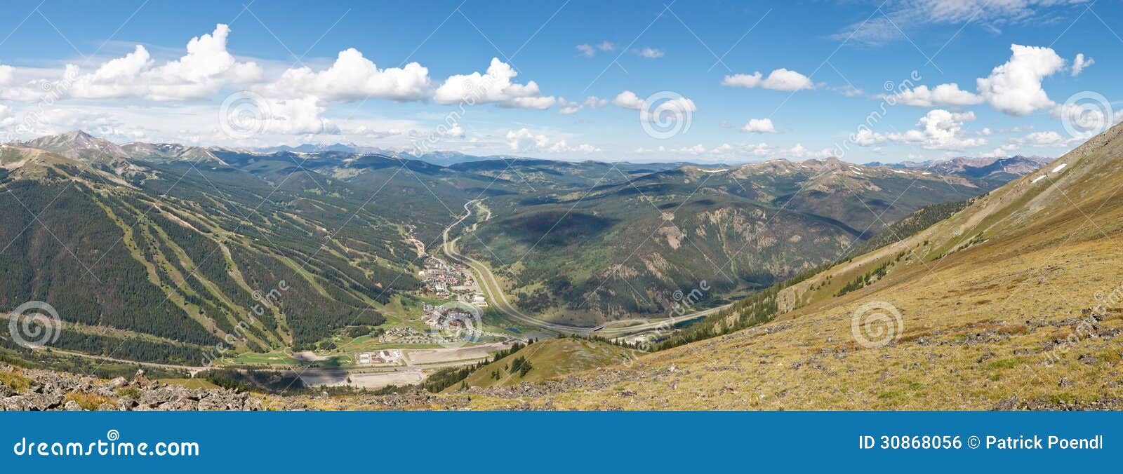 Montagna Di Rame Ski Area Panorama Fotografia Stock - Immagine di ...