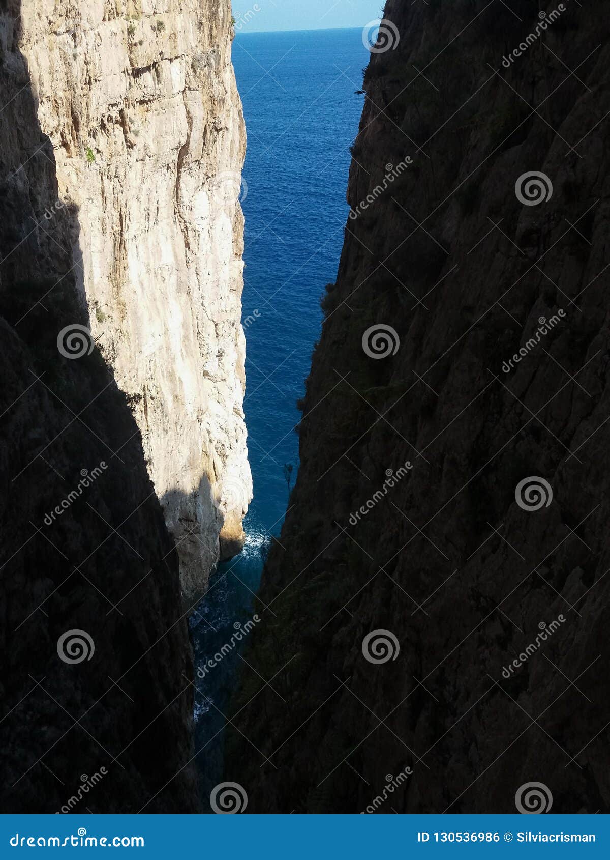 Montagna Spaccata Cave In Gaeta Italy Royalty-Free Stock Image ...