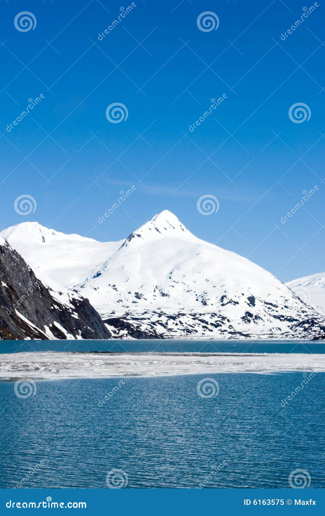 Montagne Dello Snowy Nell'Alaska Immagine Stock - Immagine di inverno ...