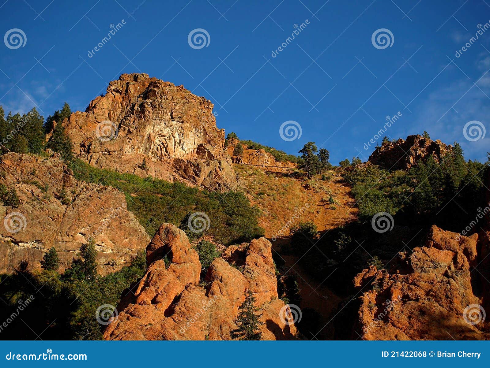 Montagnes rocheuses photo stock. Image du roches, arbre - 21422068